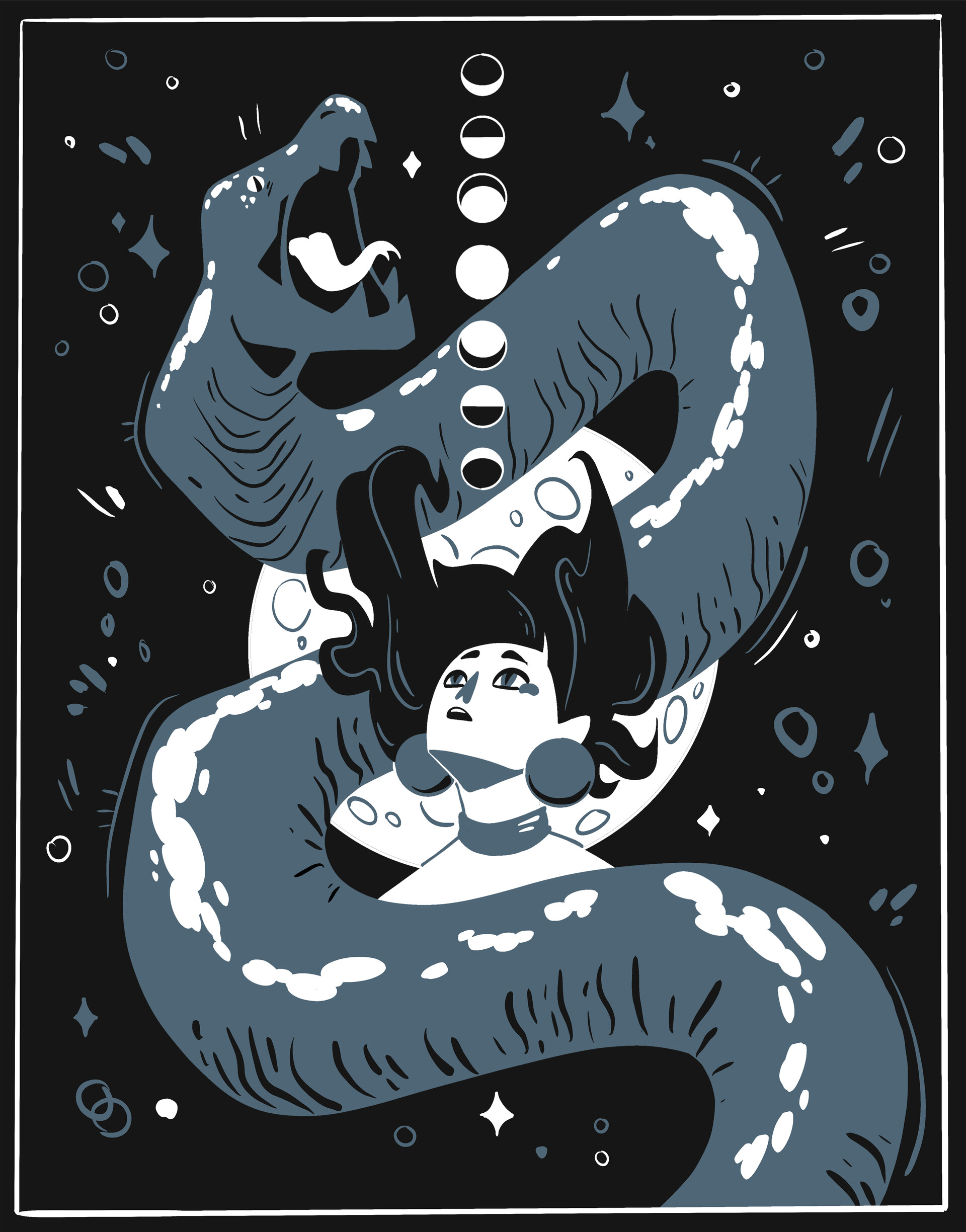 ArtStation - Bakunawa Screen Print Design