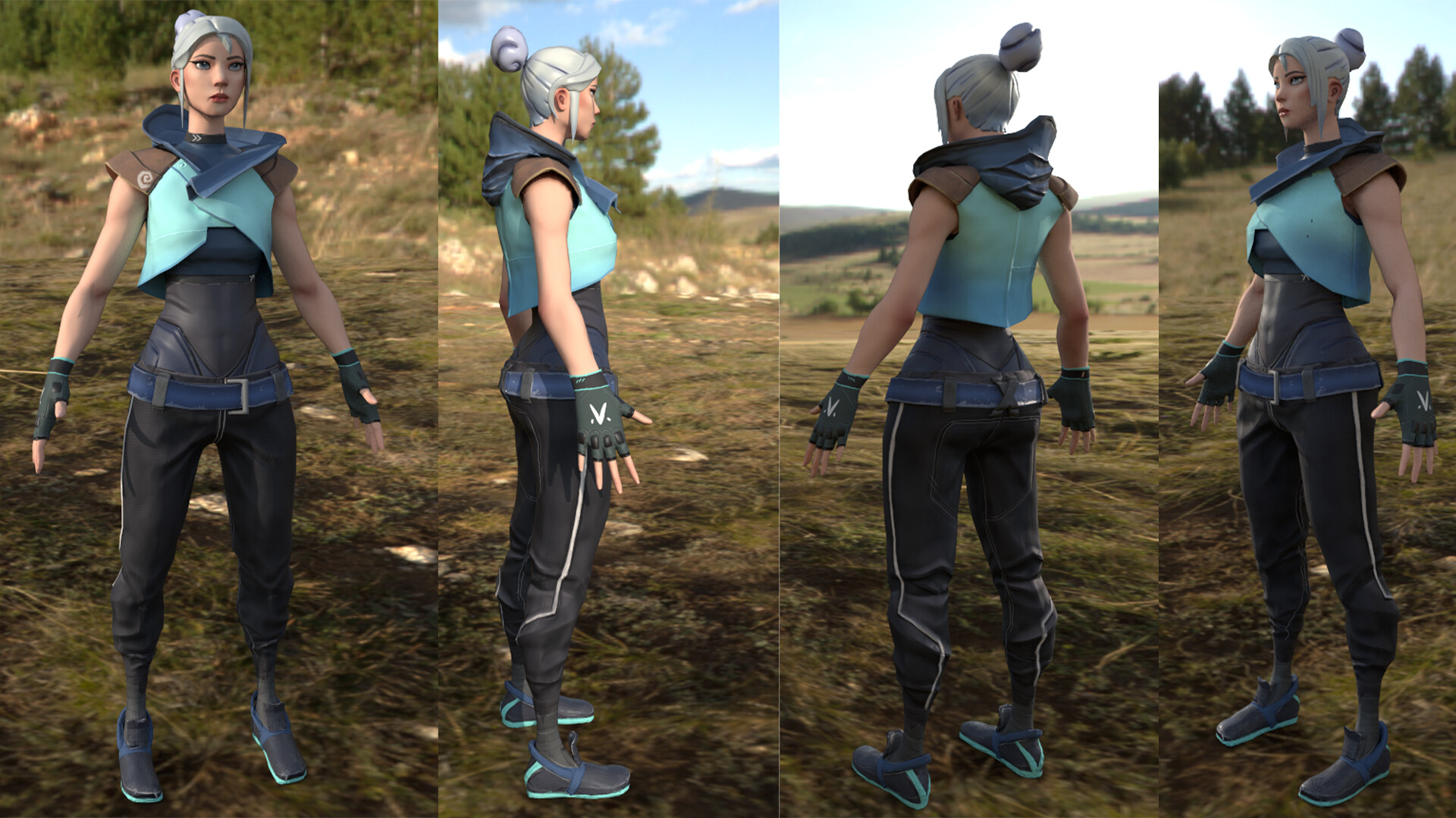 ArtStation - Jett from Valorant Uni Project