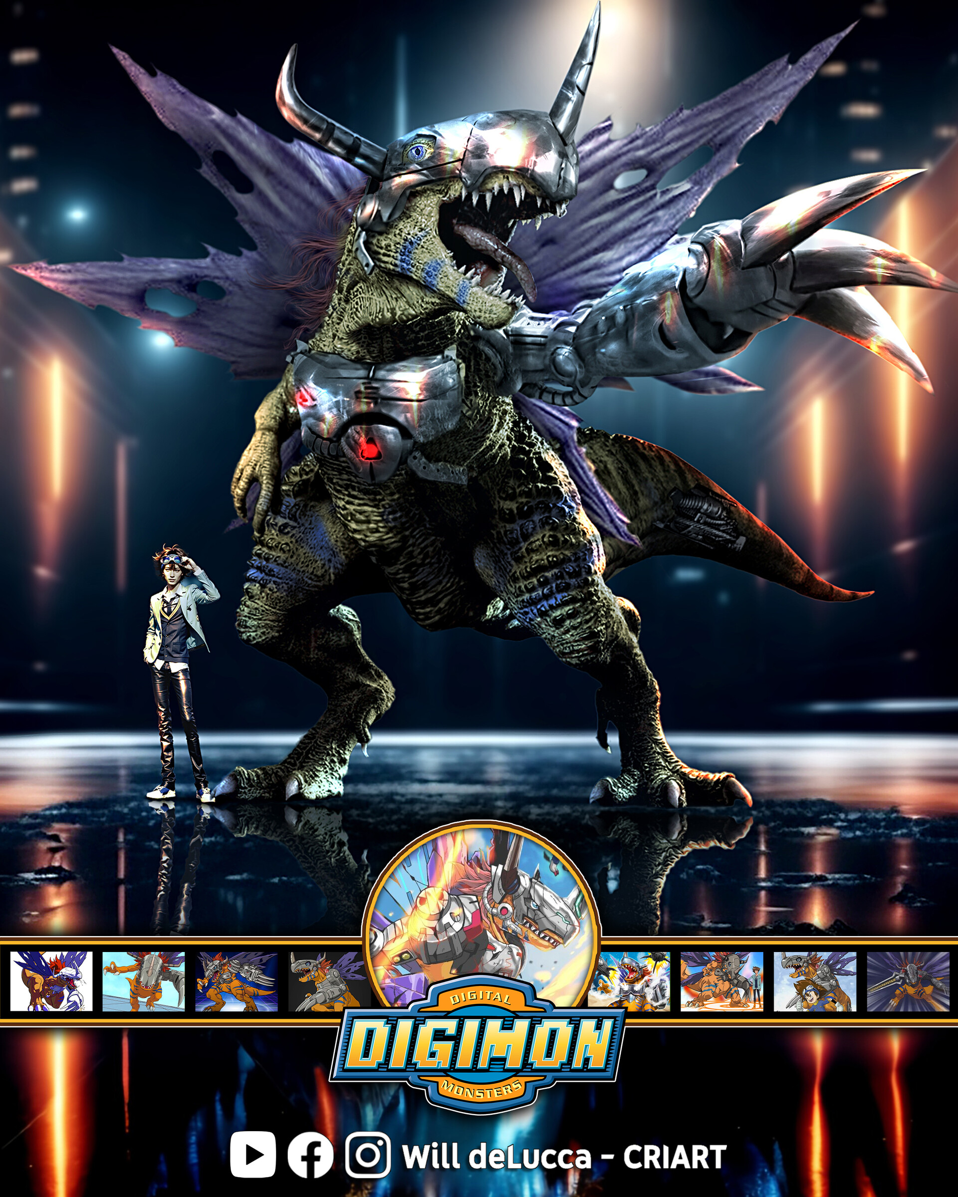 ArtStation - Metalgreymon - Digimon Wallpaper Serie