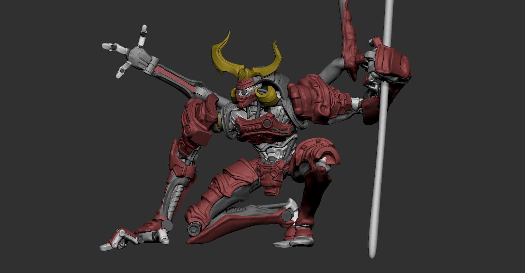 ArtStation - Mecha Samurai: concept design