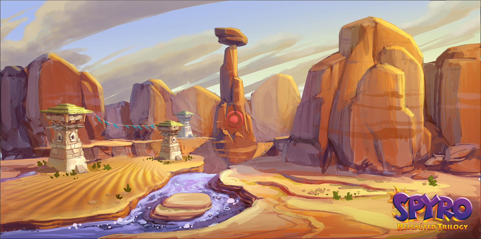 ArtStation - Spyro Reignited Trilogy Dry Canyon concept