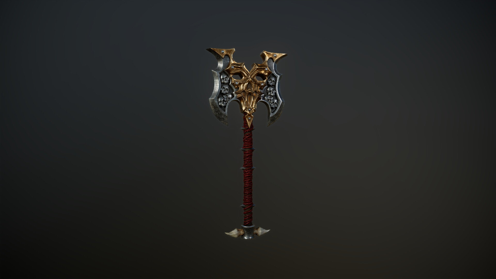 ArtStation - Khorne skullreaper axe