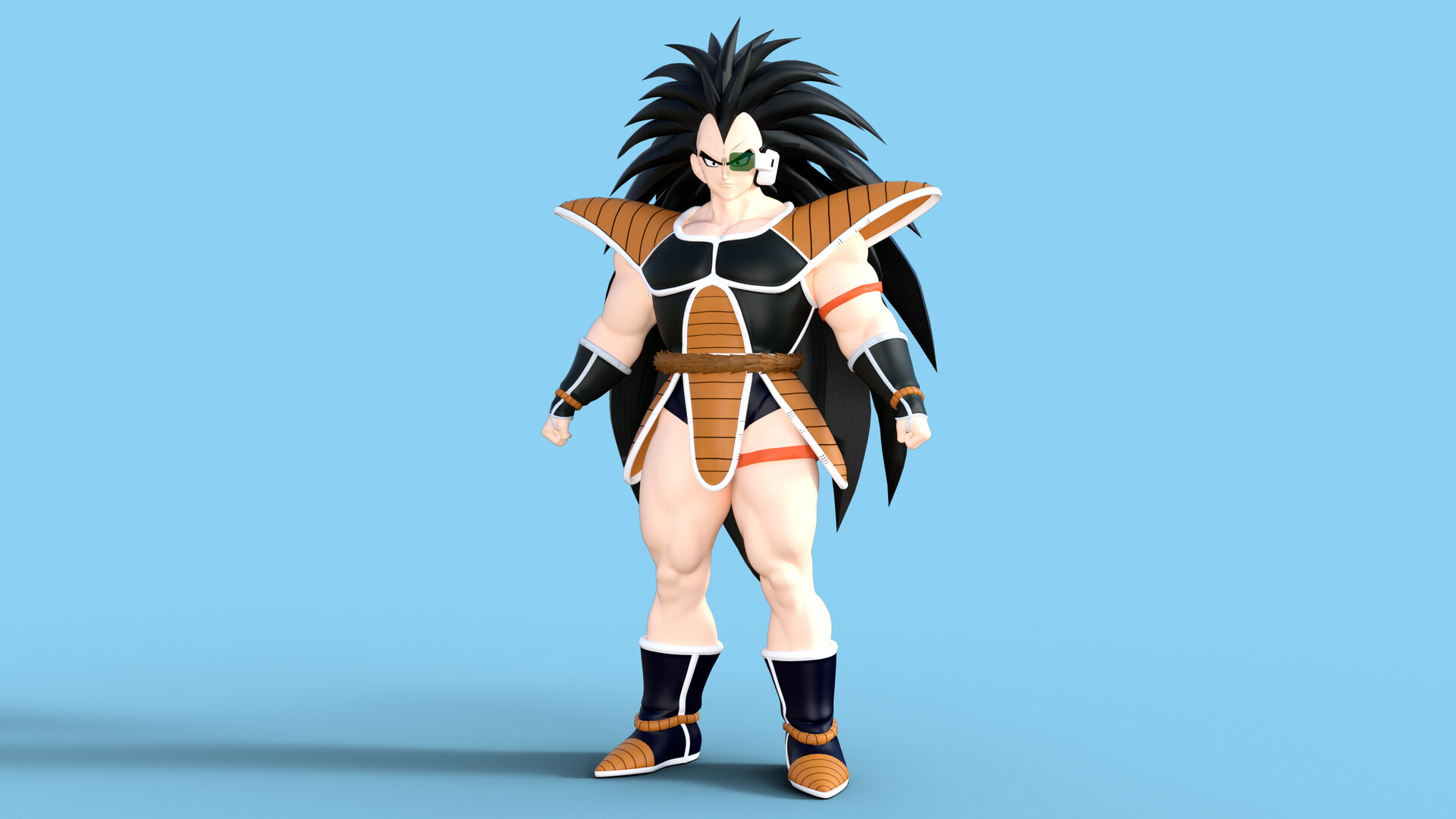 kid raditz render