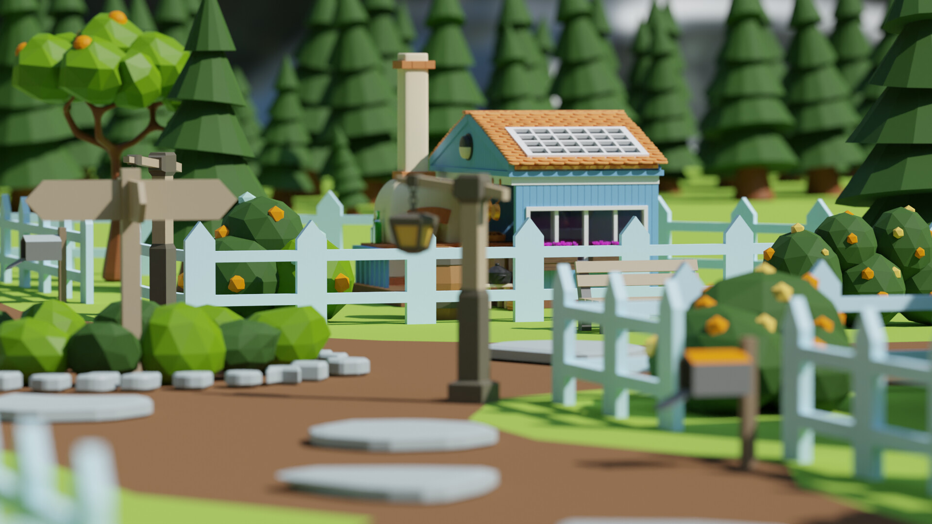 ArtStation - Farmhouse 3D Render