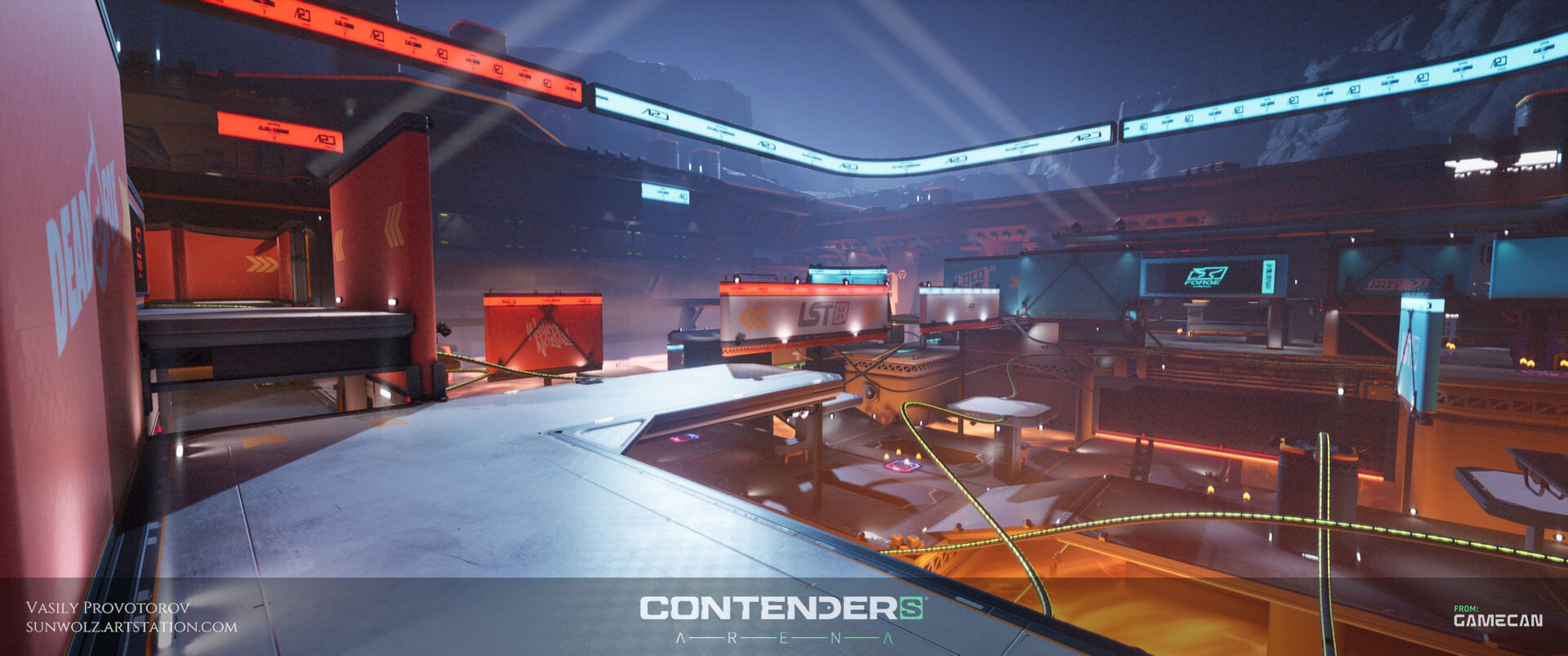 ArtStation - Contenders:Arena Lighting The Factory