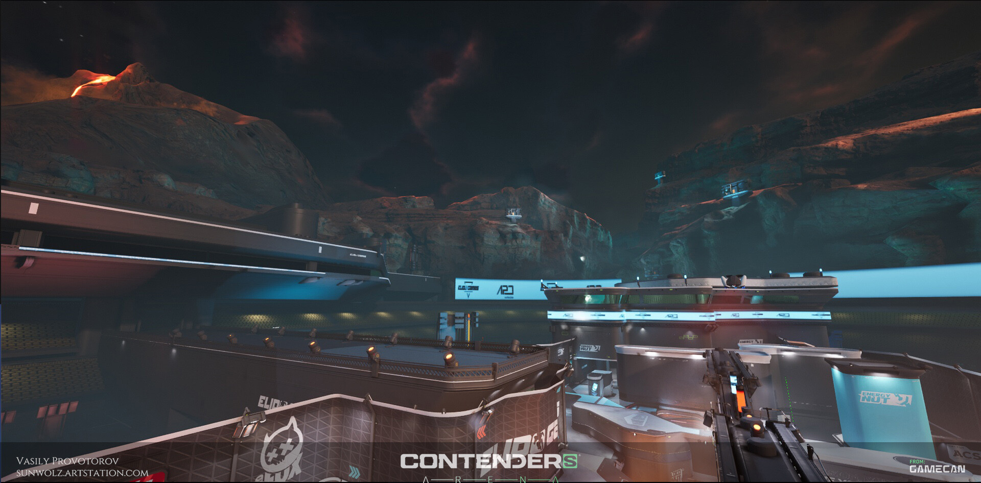 ArtStation - Contenders:Arena Lighting The Lava Pits