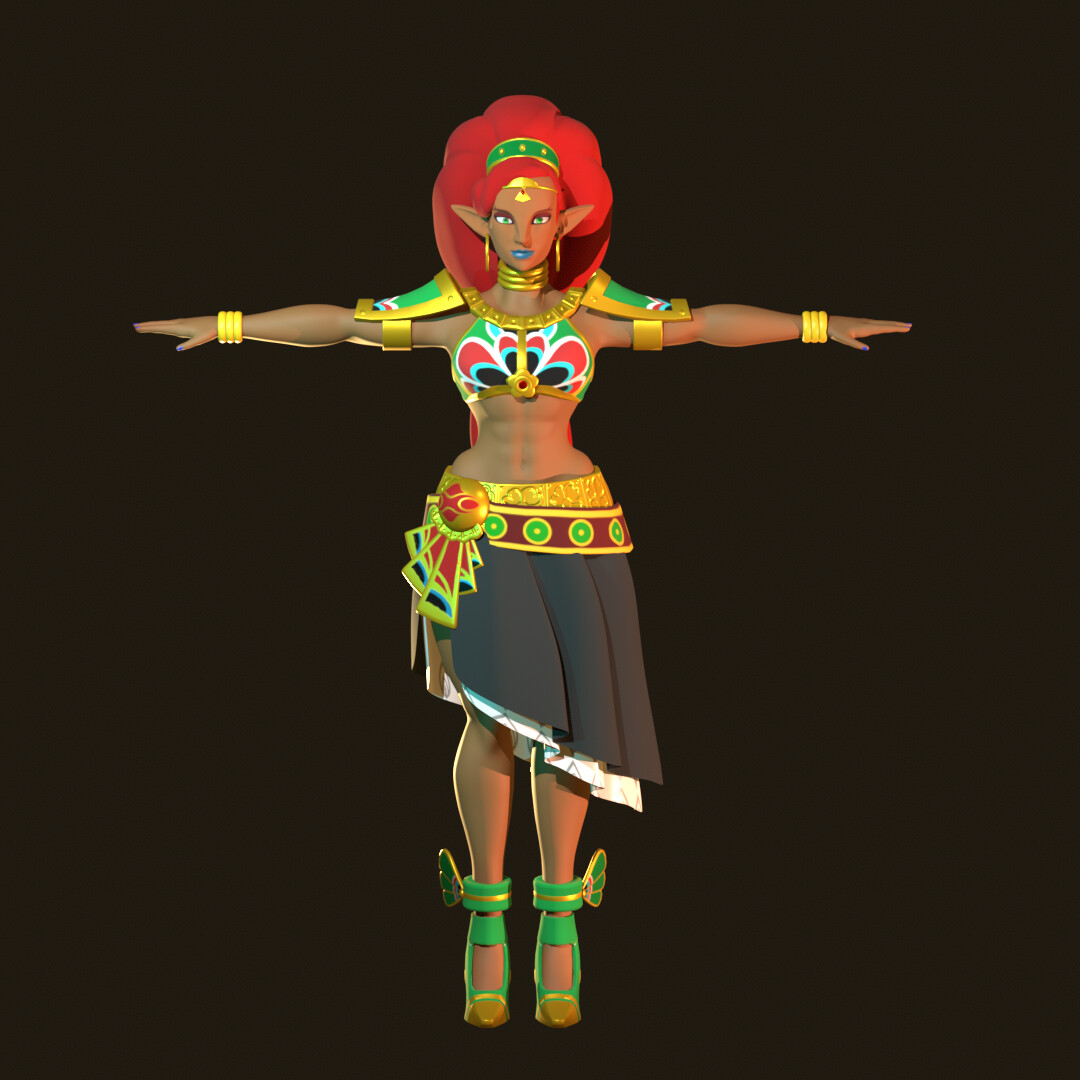 ArtStation - BOTW Urbosa Character Sculpture