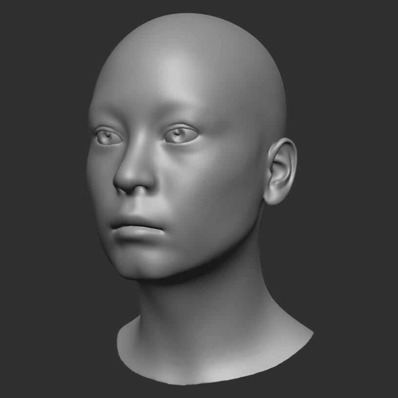 ArtStation - My first realistic face