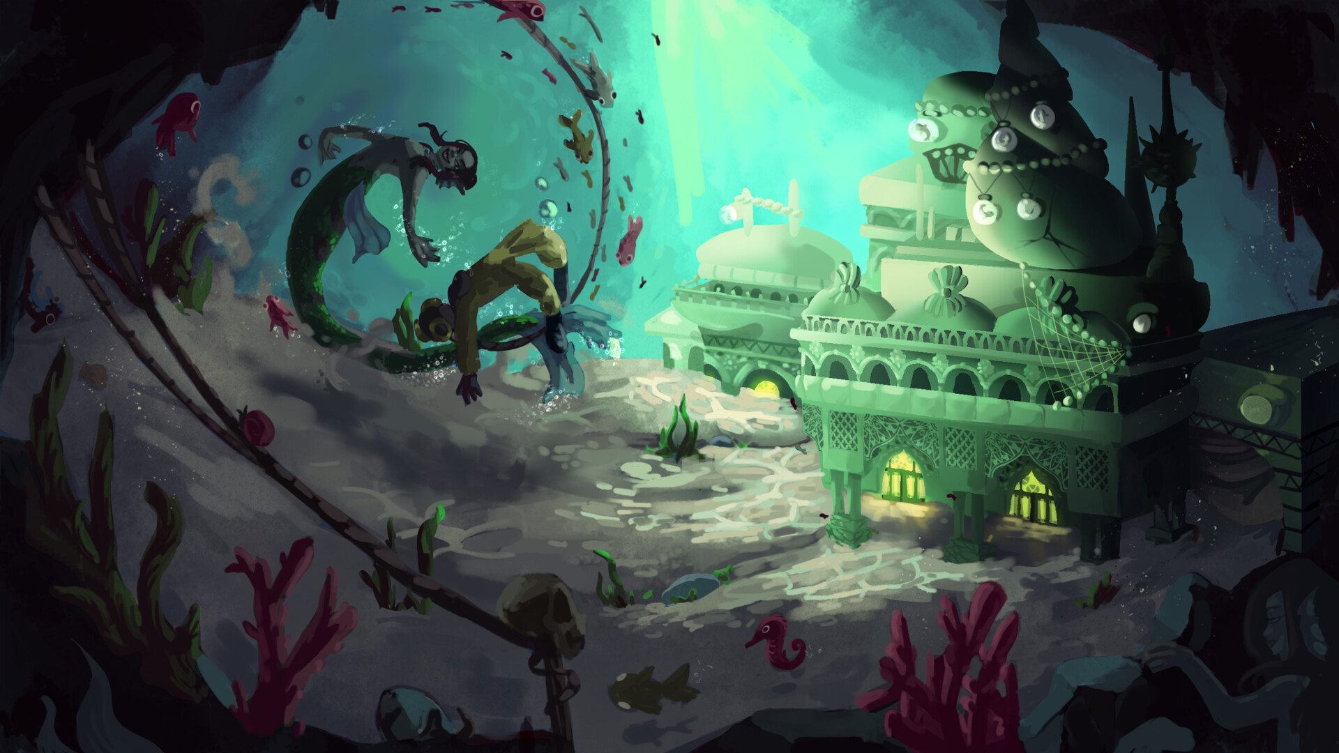 ArtStation - [ISART - SCHOOL WORK] UNDER THE SEA