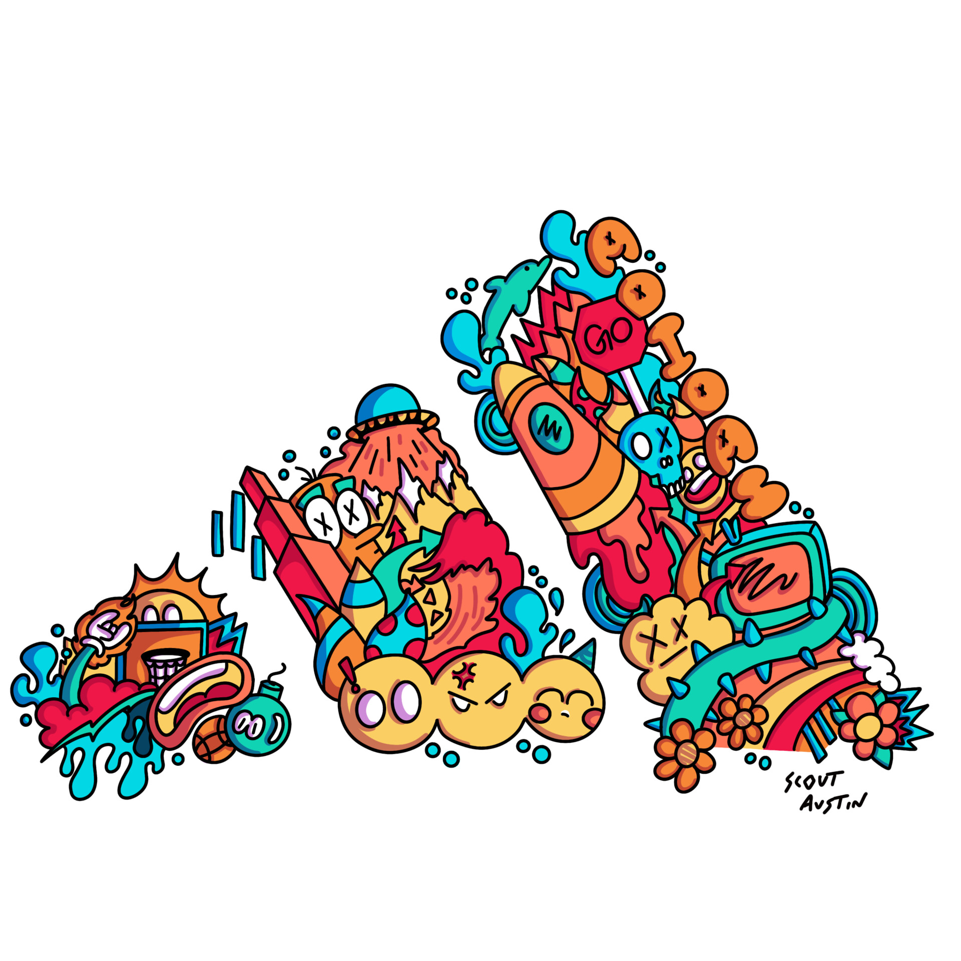 ArtStation - Adidas Doodle