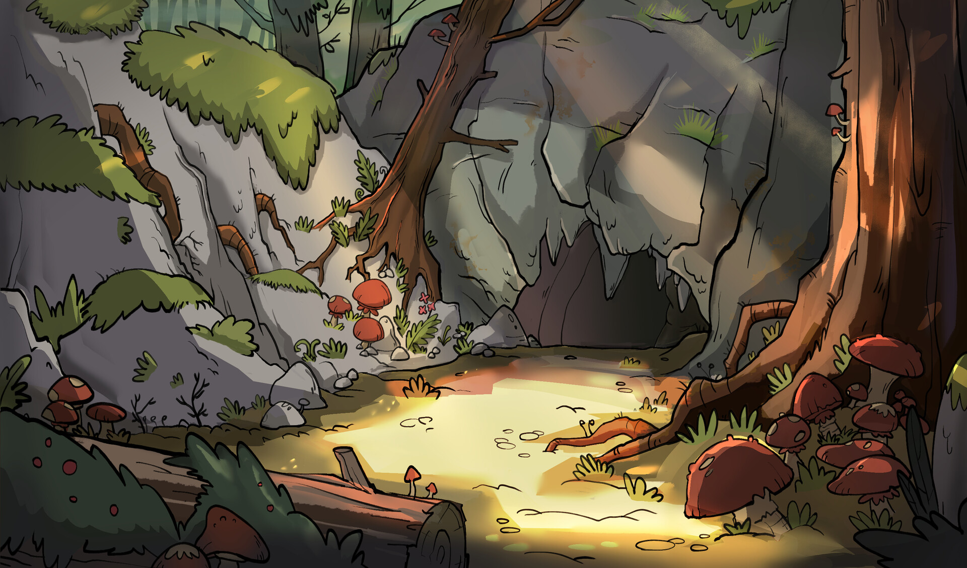 ArtStation - Cave Entrance