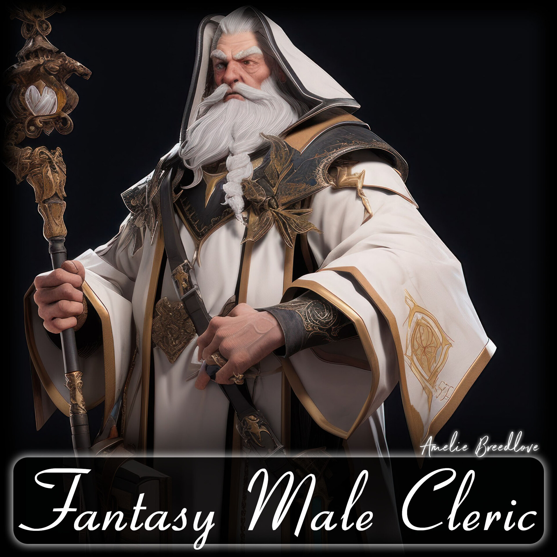 ArtStation - 200 Fantasy Male Cleric Reference Pack | 4K | v.9