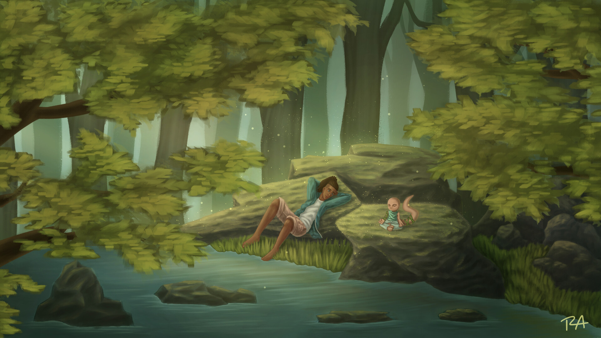 ArtStation - Dan and Nil OC illustration