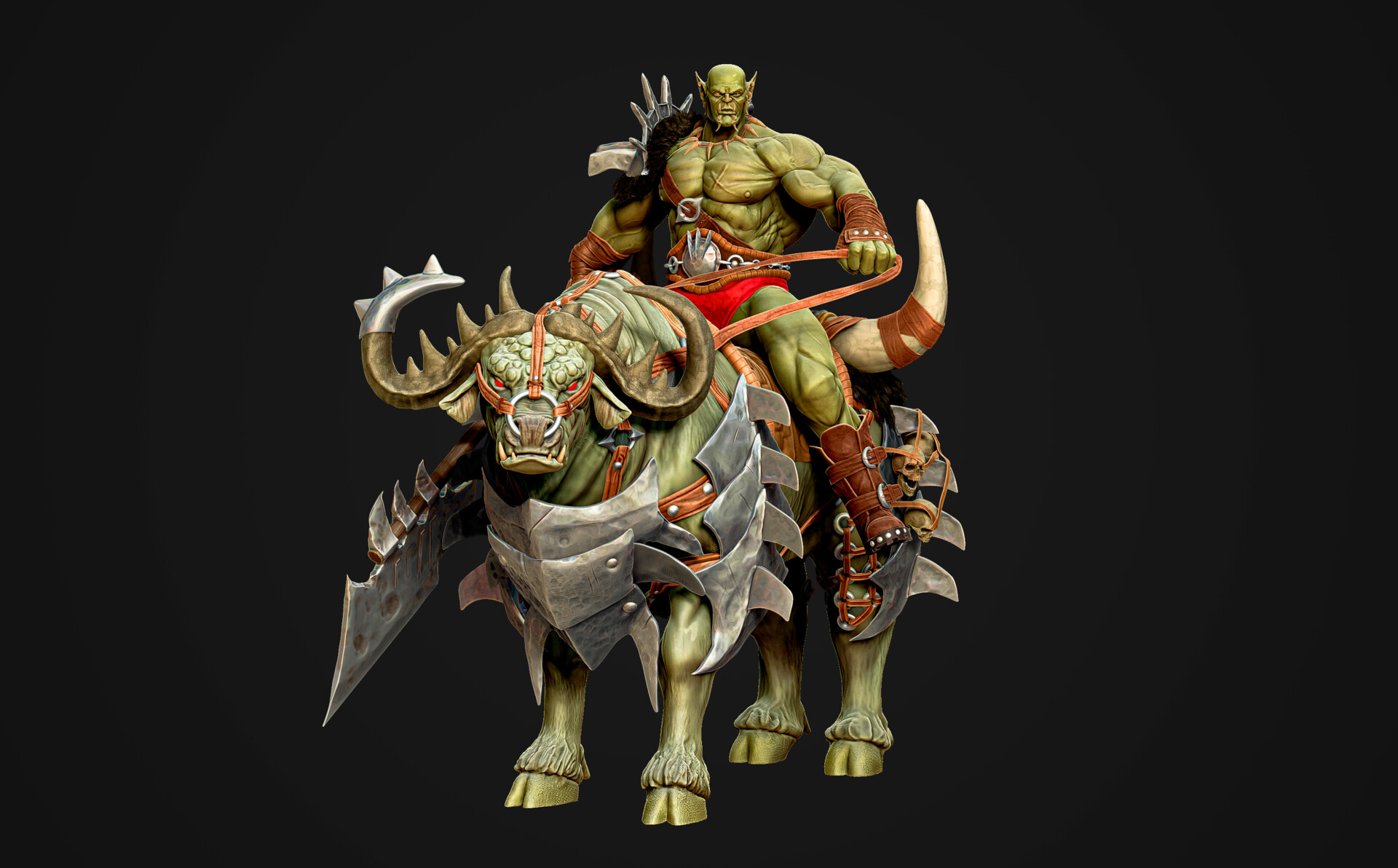 ArtStation - Orc Rider - 3D