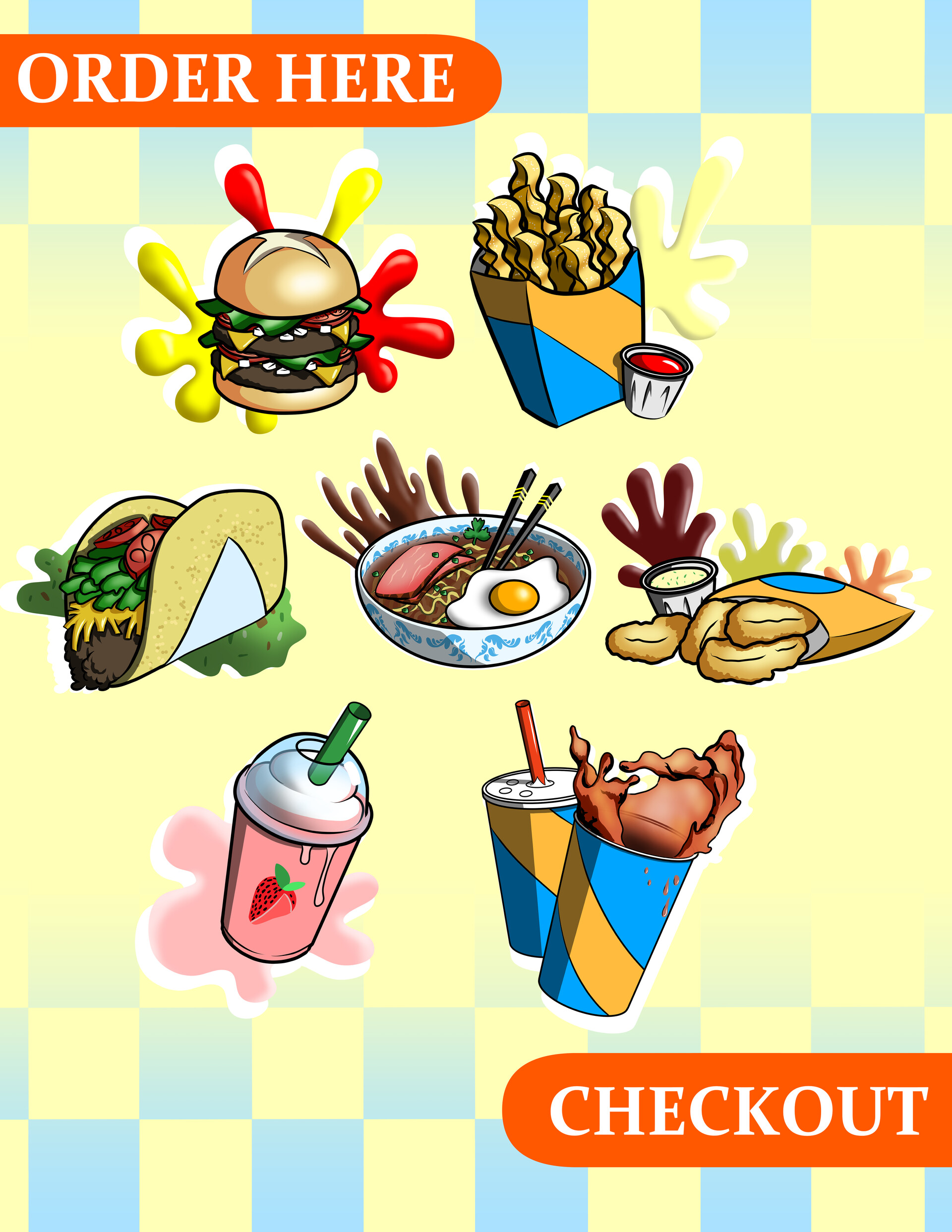 ArtStation - Fast Food Series Proof Set