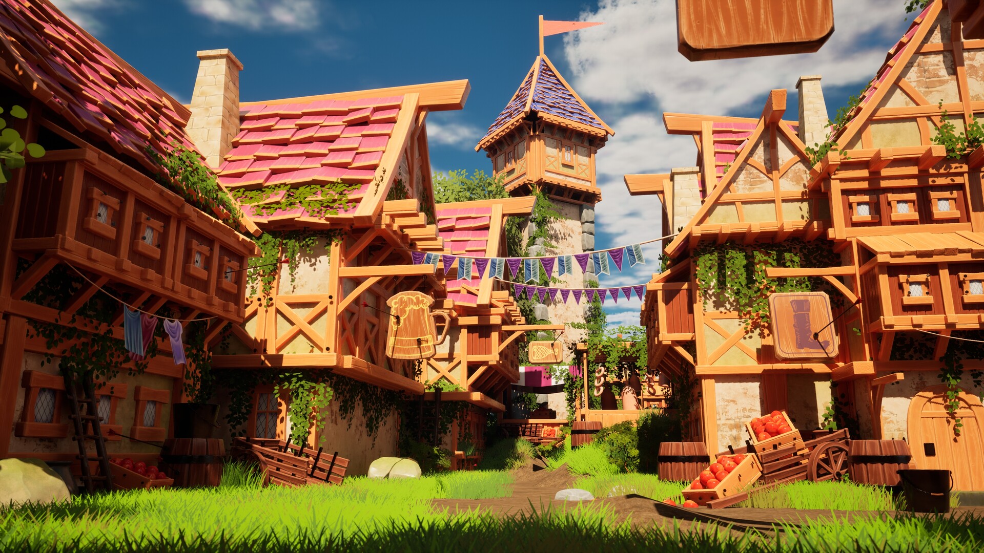 ArtStation - Village of merchants