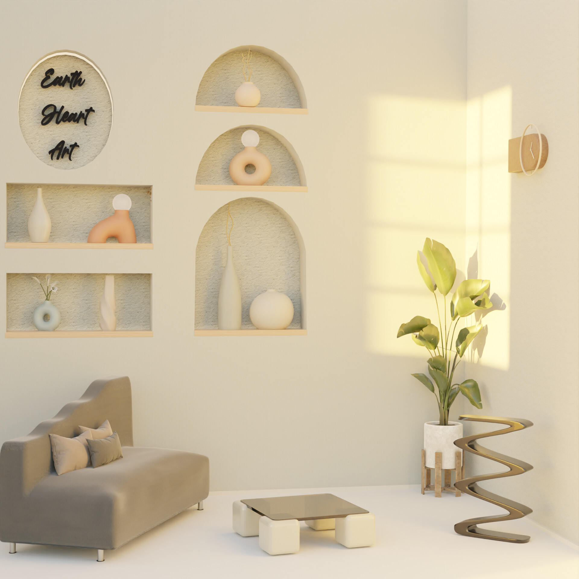 ArtStation - Minimalist Living Room