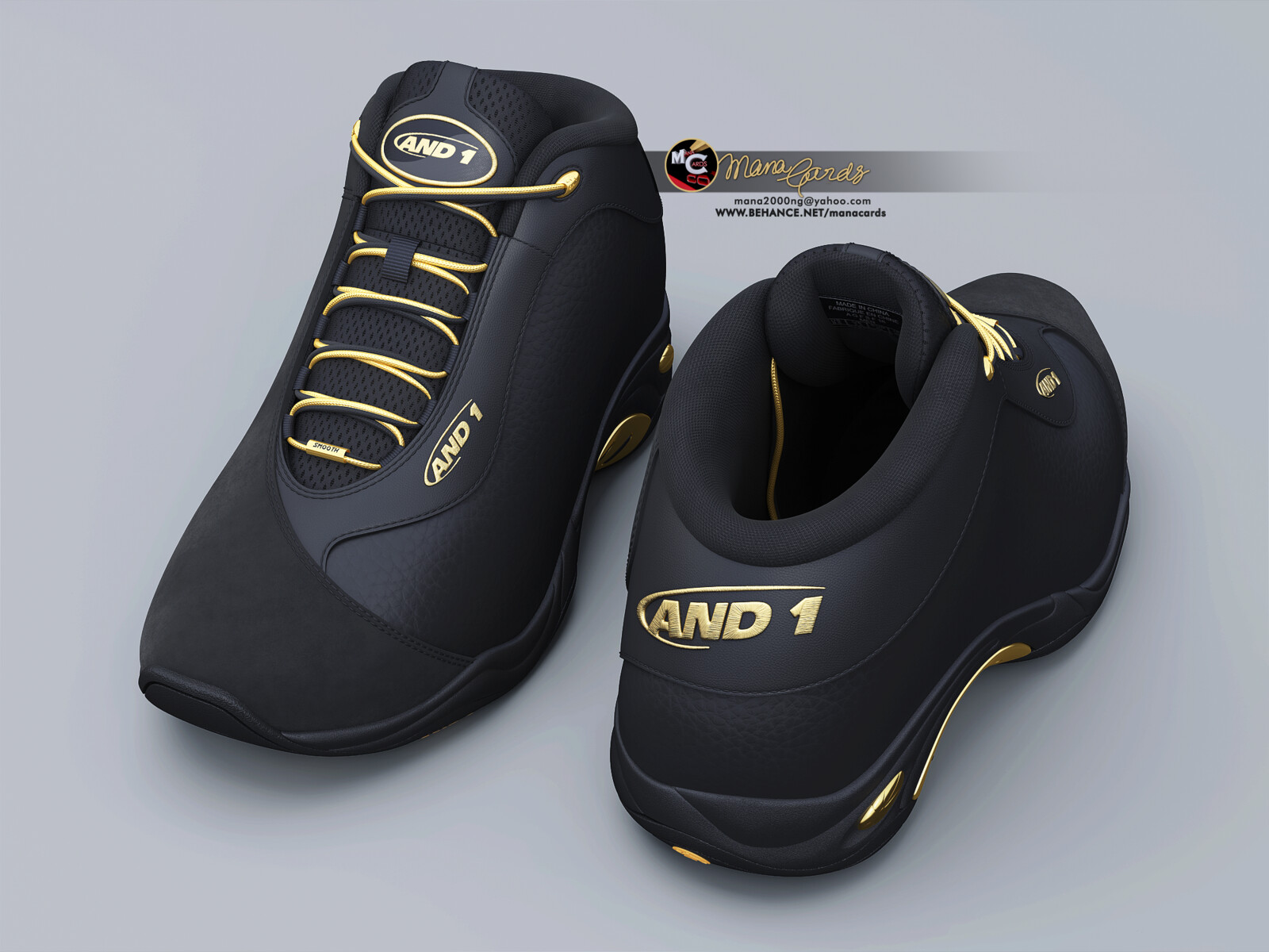 Maxwell Udoji - 3d Sneakers viz_AND1 Tai-Chi sneaker