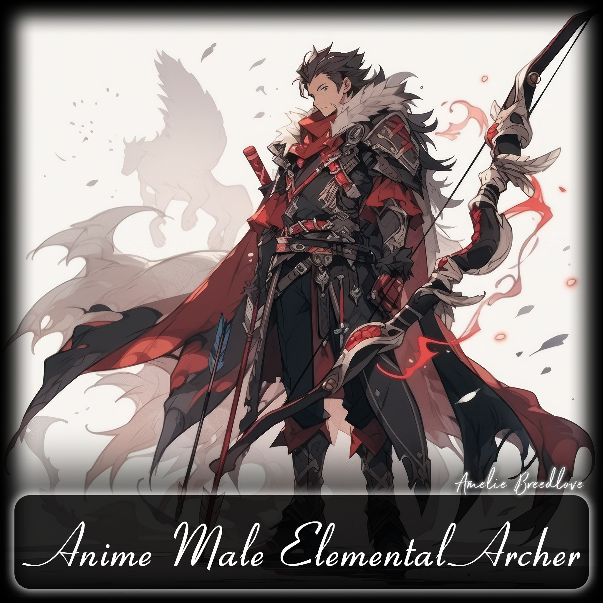 Amelie Anime - 200 Anime Male Elemental Archer (Full Body) Reference ...