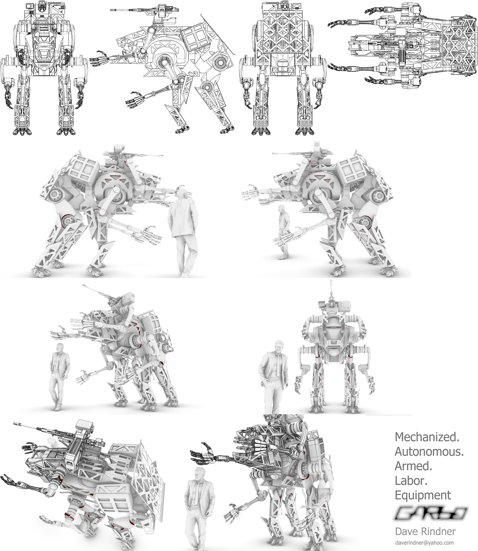 ArtStation - Mechanized Autonomous Armed Labor Equipment M.A.A.L.E. for ...