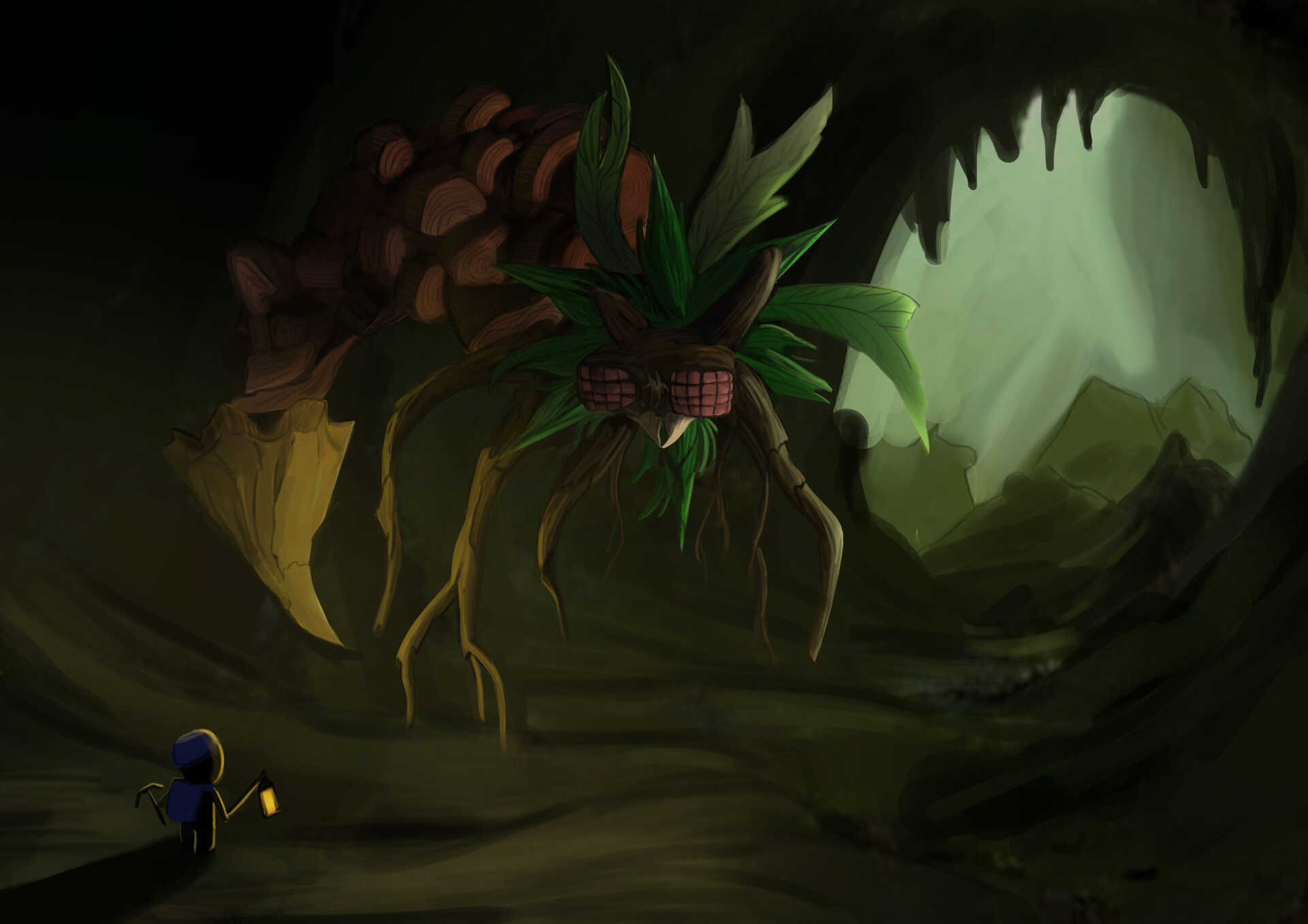 ArtStation - Cave monster design with Zbrush and Photoshop🪰