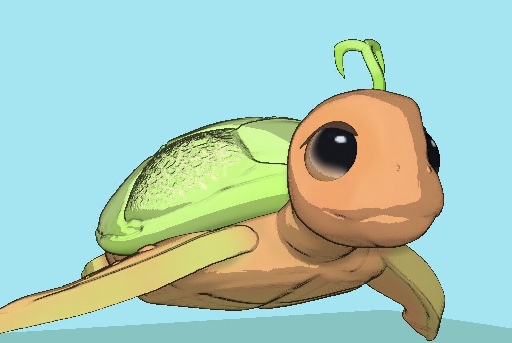 ArtStation - Melon turtle - Character design