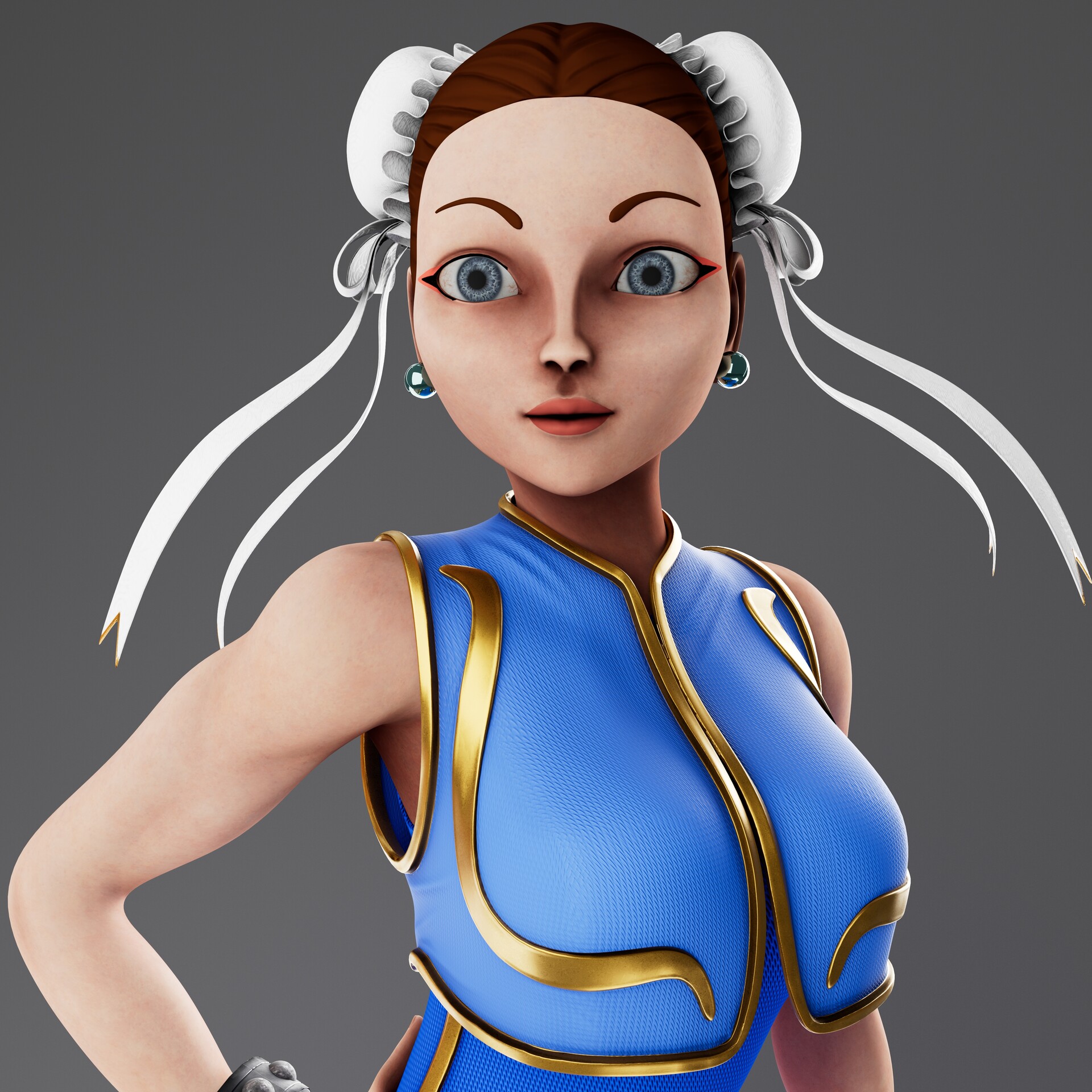 ArtStation - Cartoon Chun-li