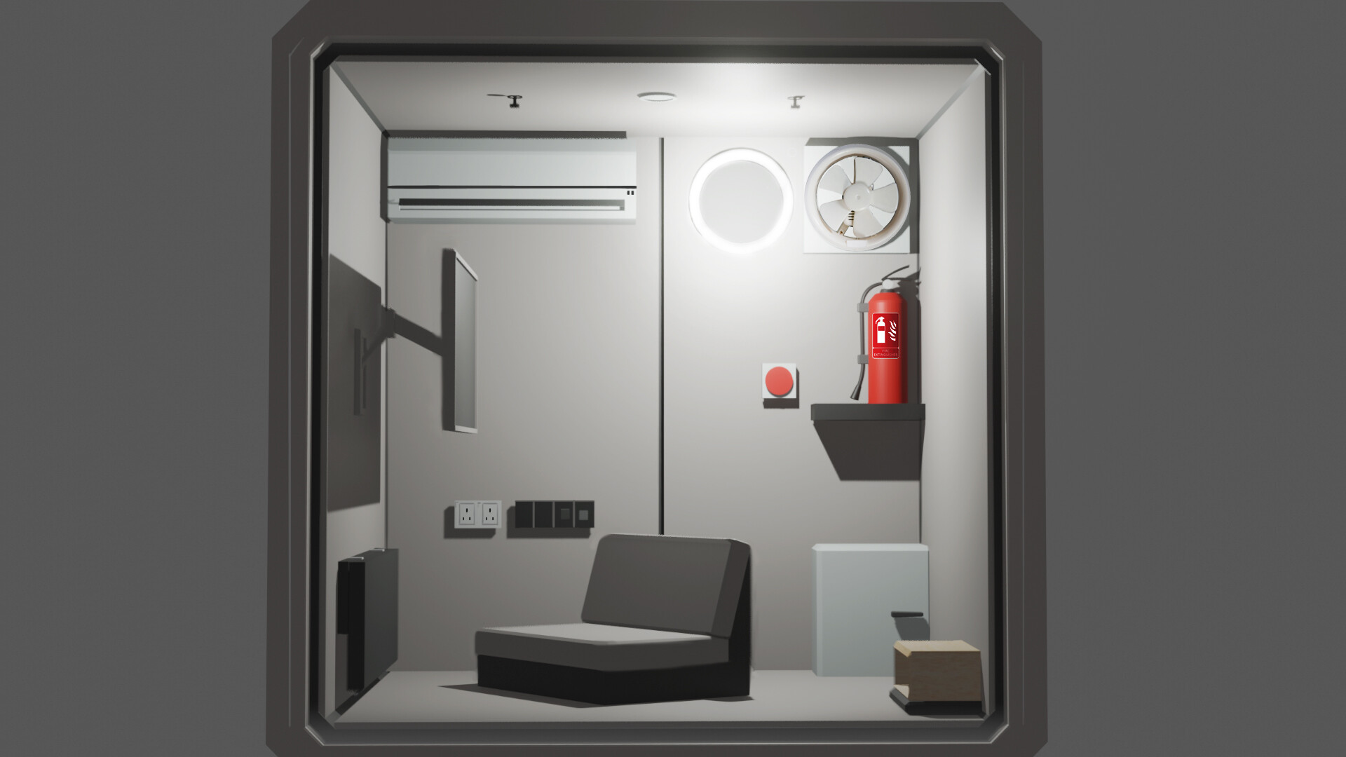 ArtStation - Capsule hotel 3D modeling concept art🛏️