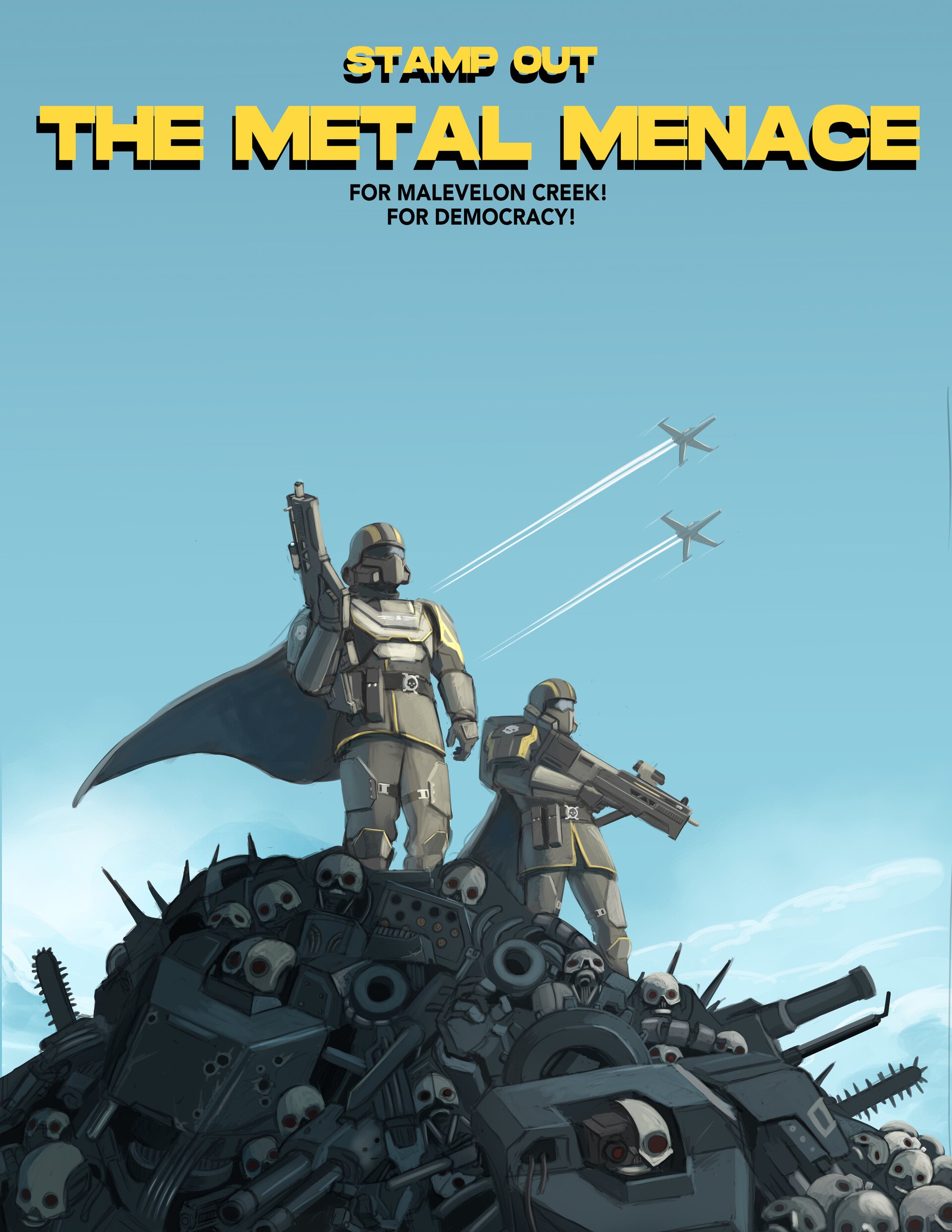 ArtStation - STAMP OUT THE METAL MENACE