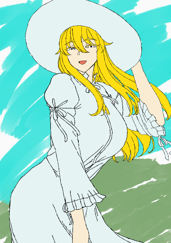 ArtStation - Drawing in paint