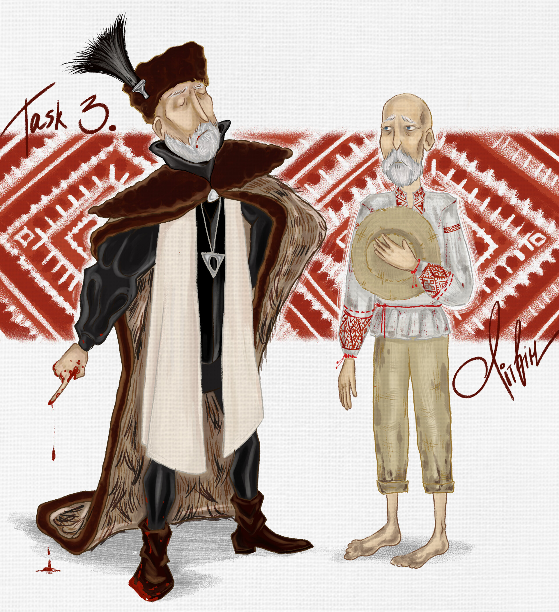 ArtStation - Belarusian volk costume Character design