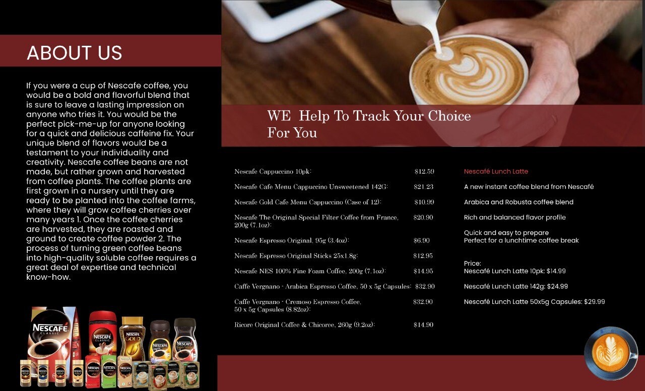 ArtStation - Nescafe brochure design