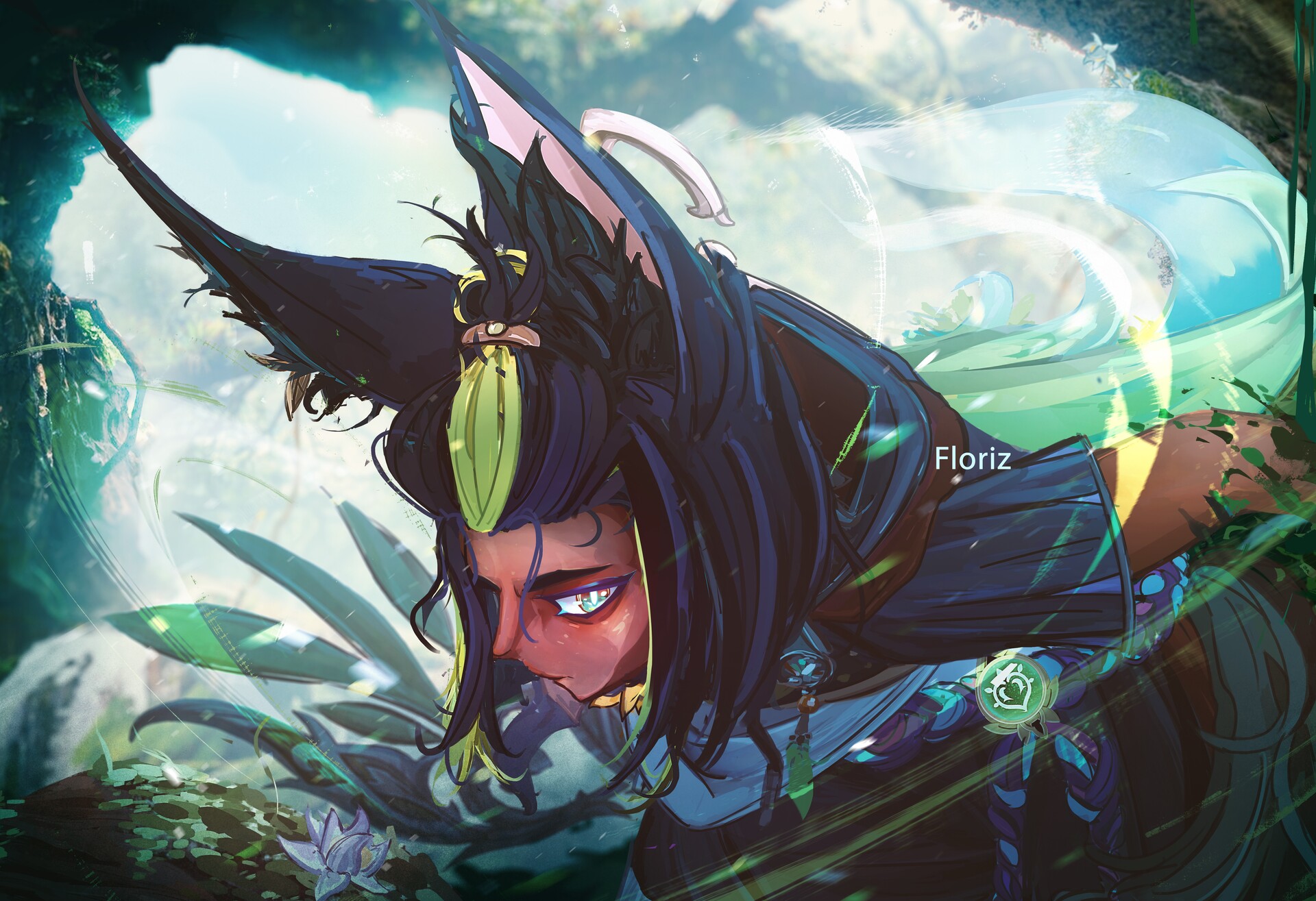 Flo Lefèvre - Tighnari I Genshin impact fanart