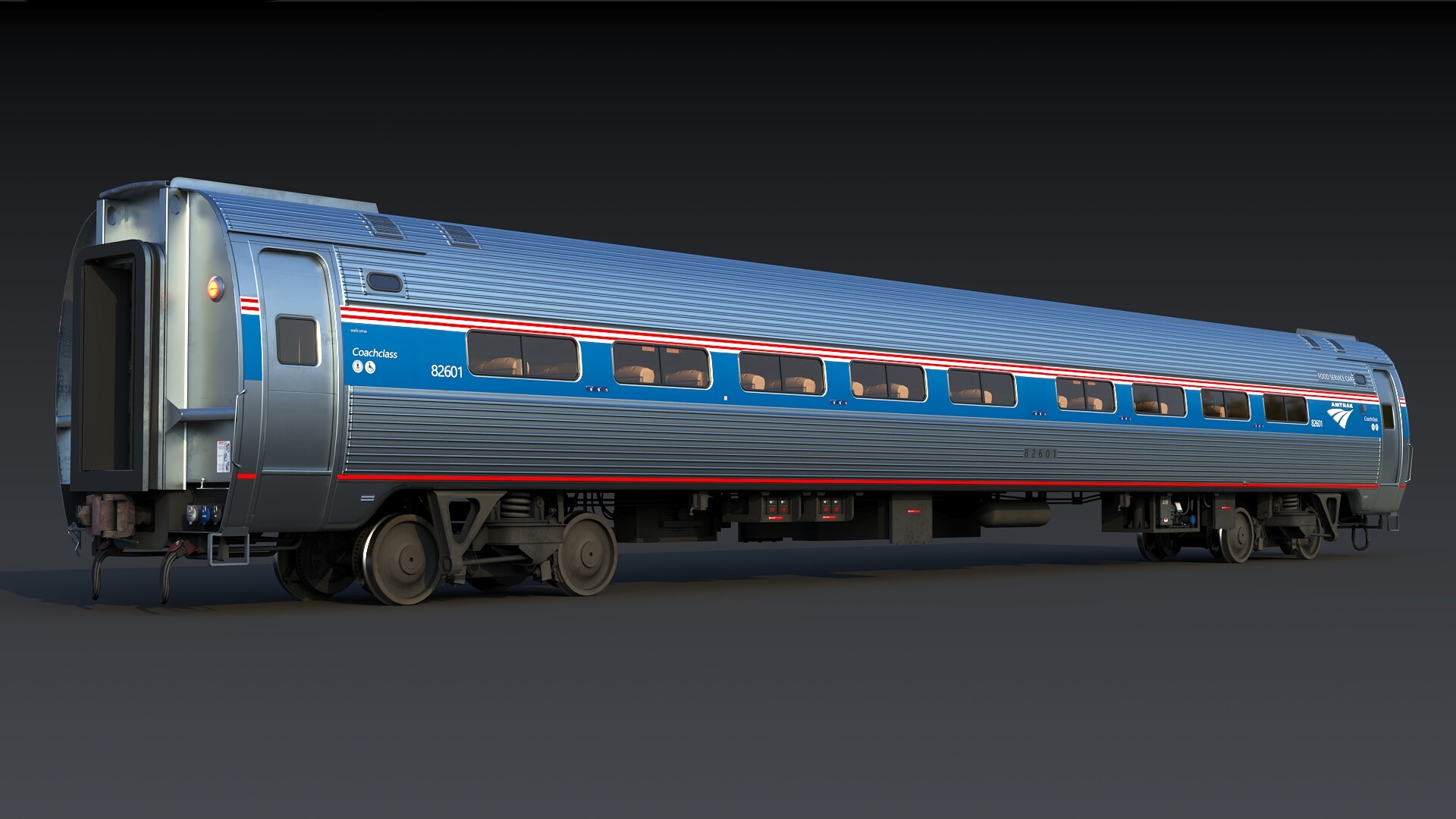 ArtStation - Amtrak Amfleet 1 Coachclass