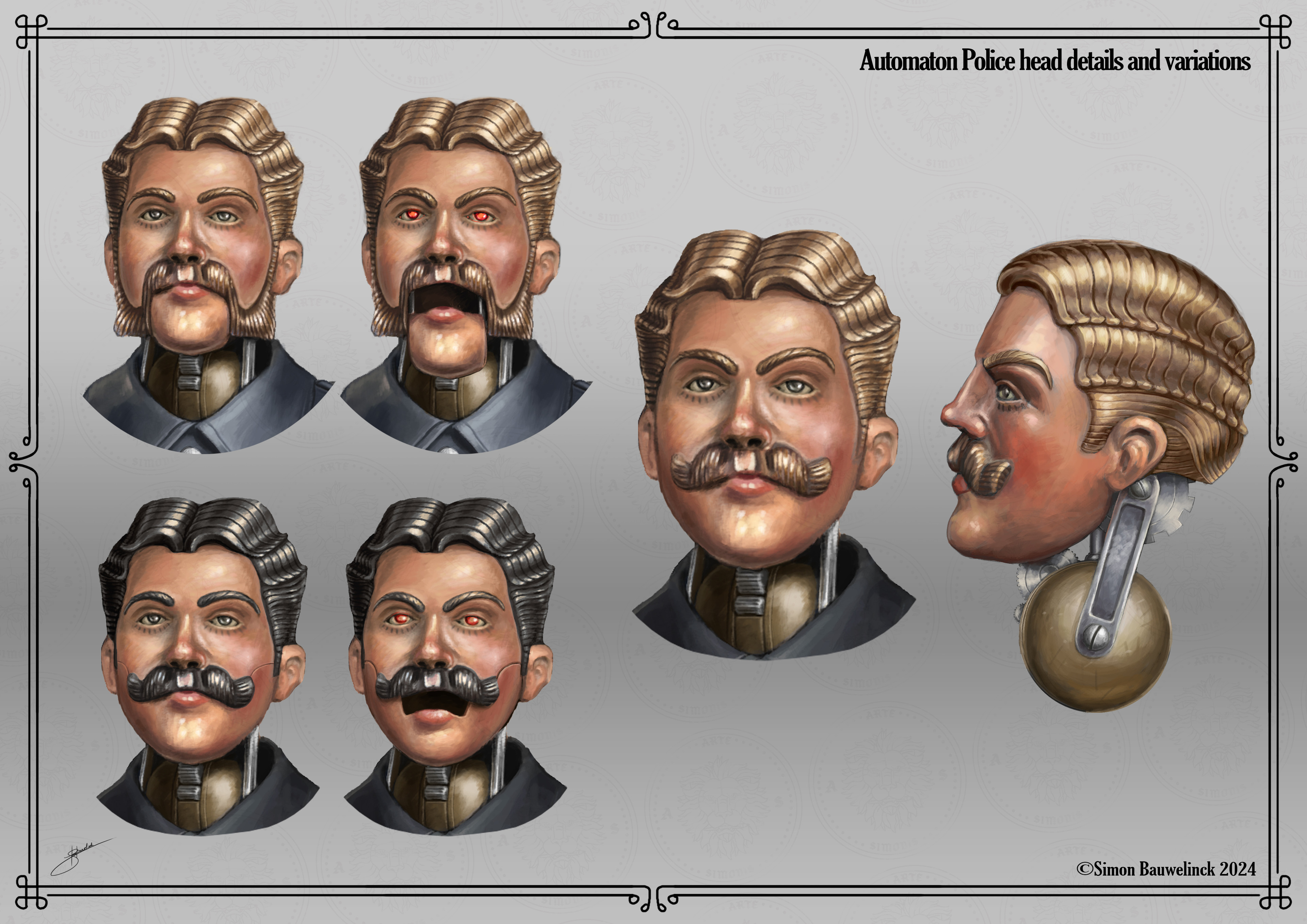 Simon's Workshop - Automaton Policeman concepts