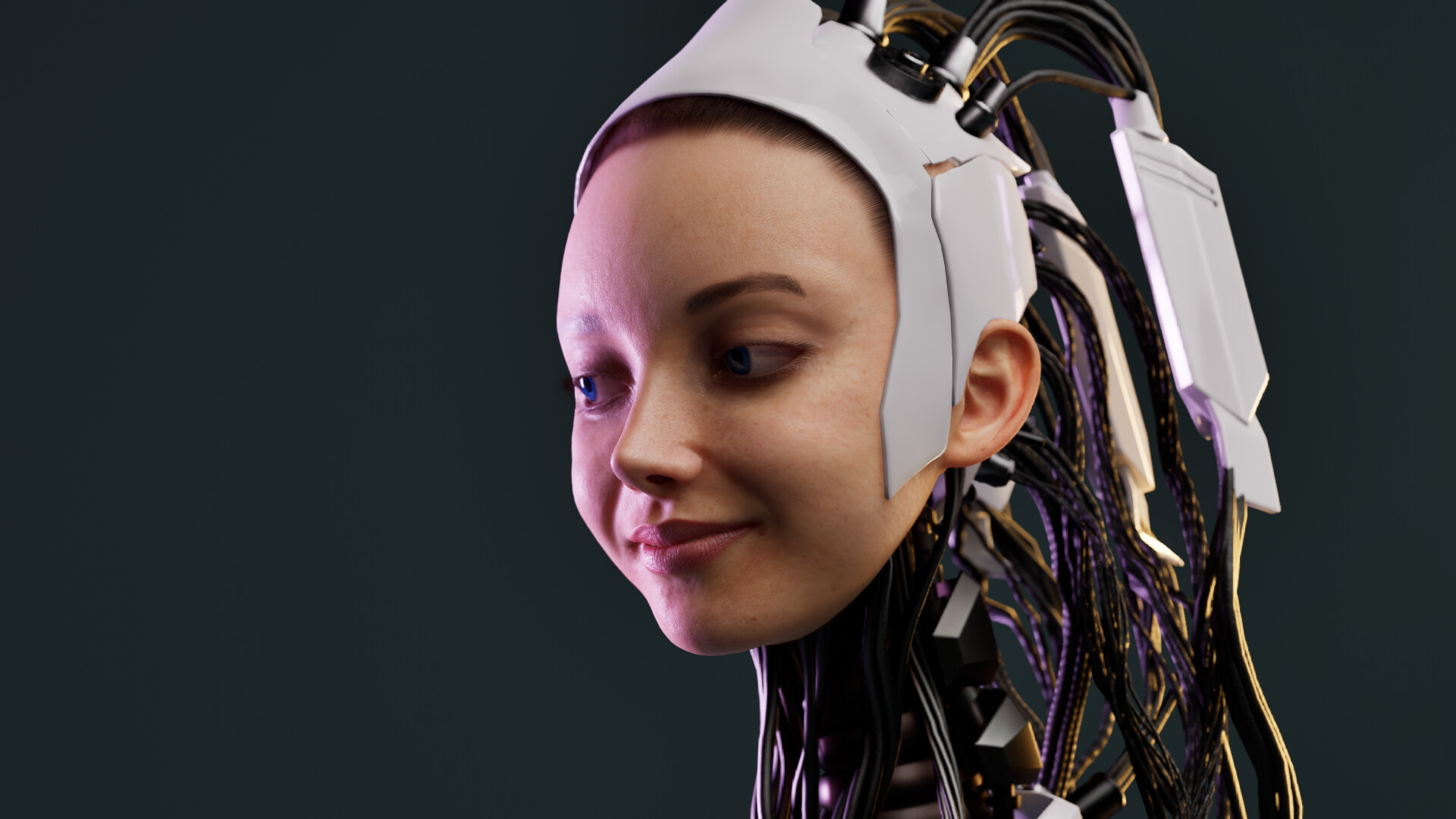 ArtStation - Custom Meta Human Cyborg Girl