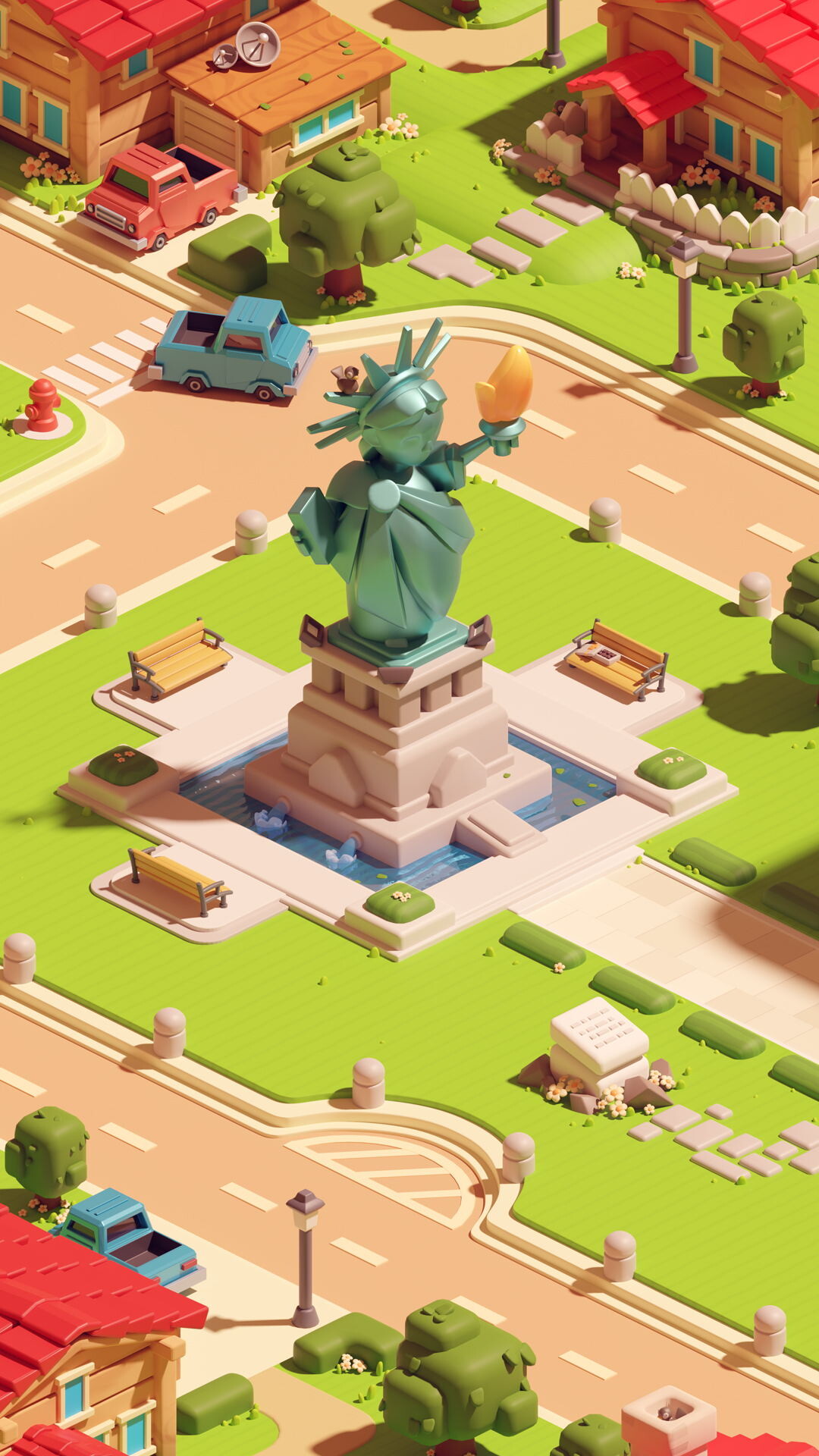 ArtStation - Casual game design_Garden Community