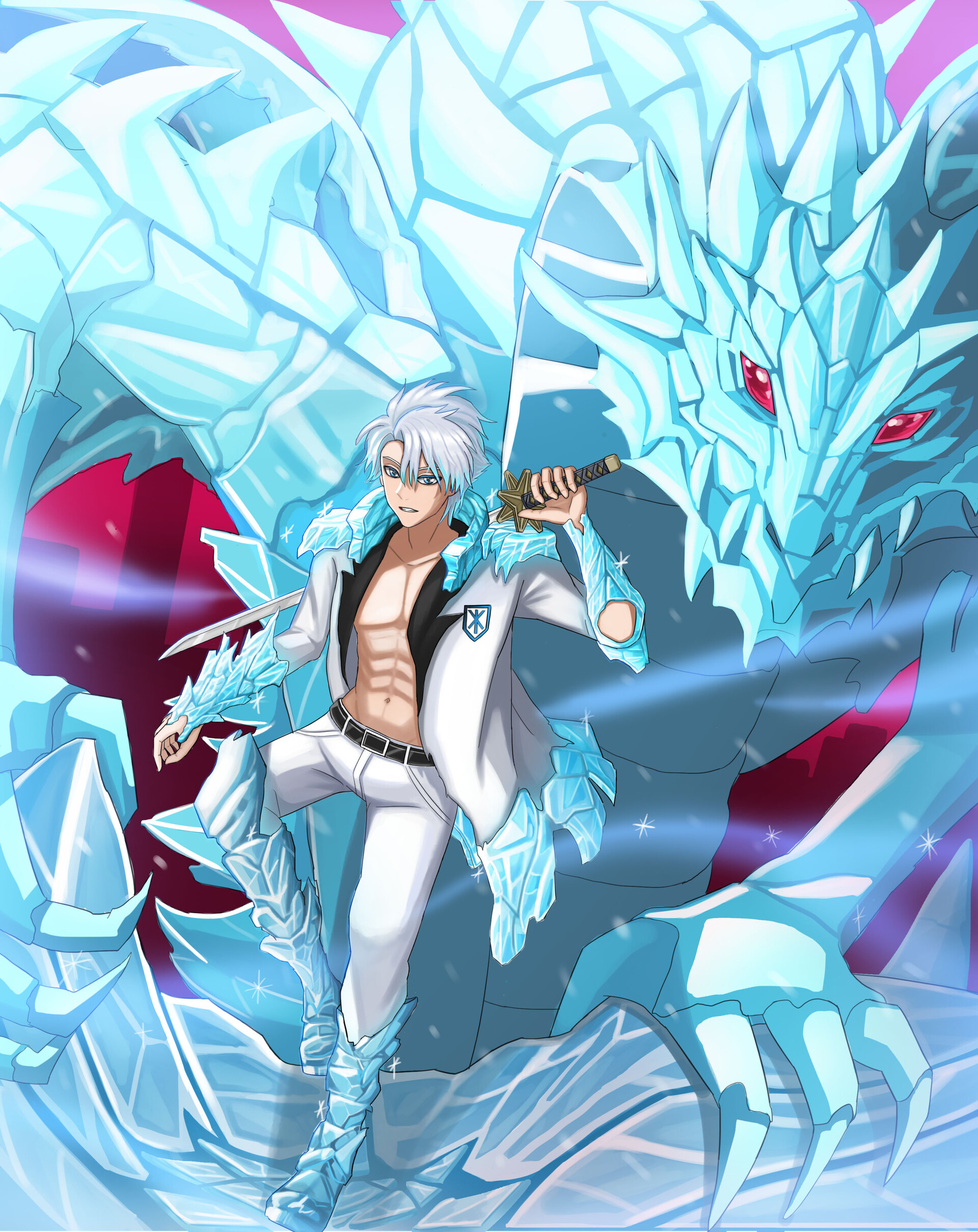 ArtStation - Hitsugaya Toshiro's Adult Form Fan Art ️