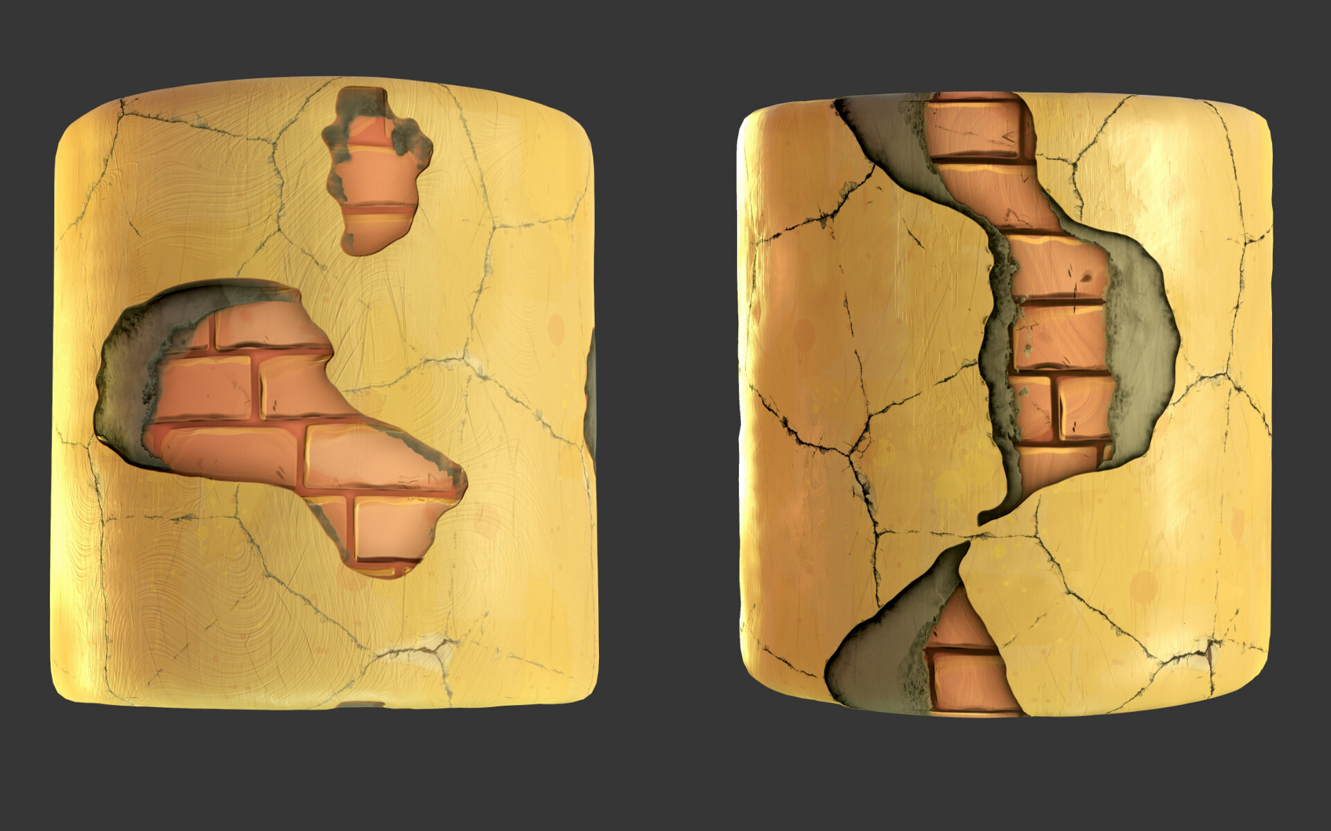 ArtStation - Stylized bricks