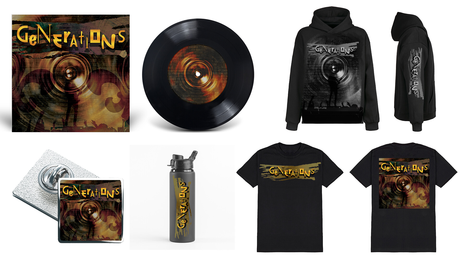 ArtStation - Generations Band Logo and Merch Mock-up Designs