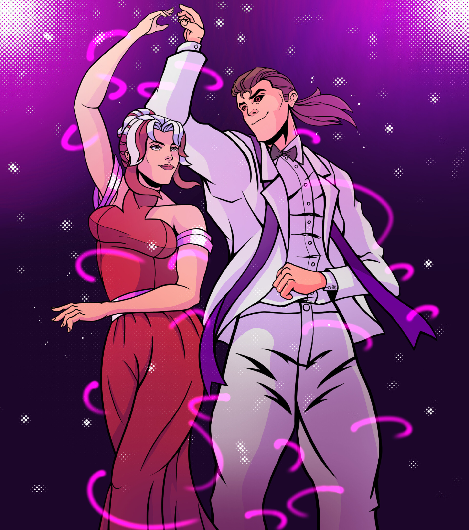 ArtStation - Gambit and Rogue in the Last Dance | X-Men 97 Illustraion
