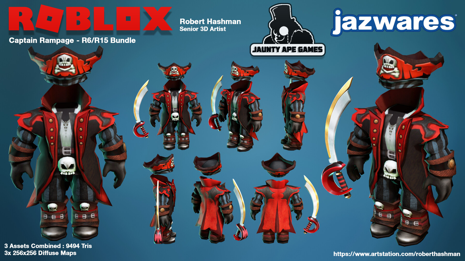 ArtStation - Roblox Captain Rampage