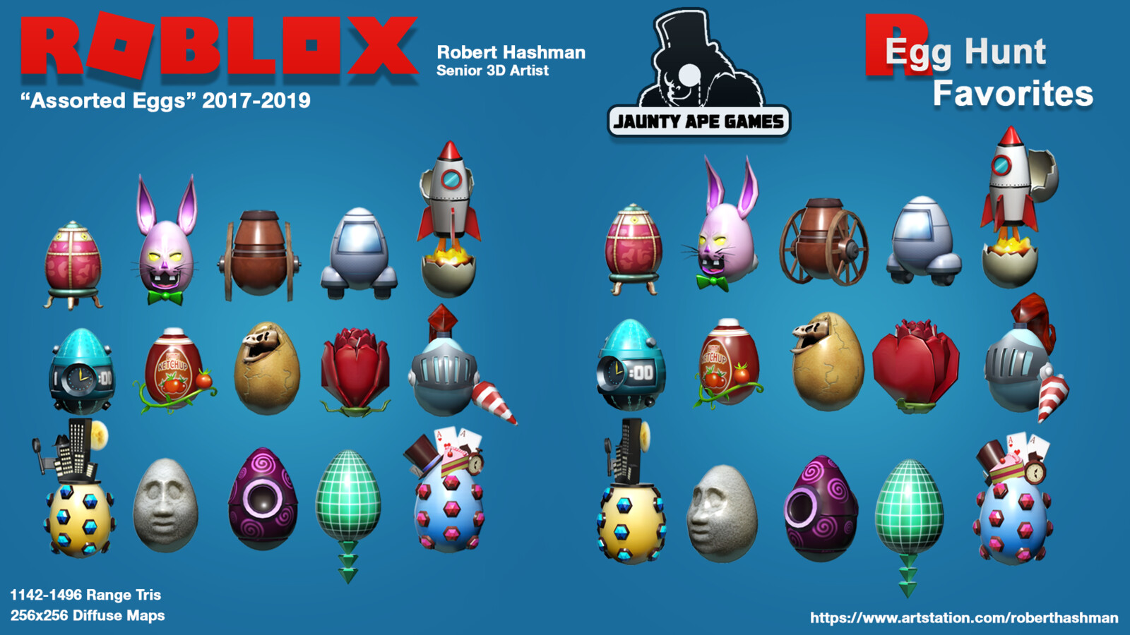 Jaunty Art Studio - Egg Hunt Models