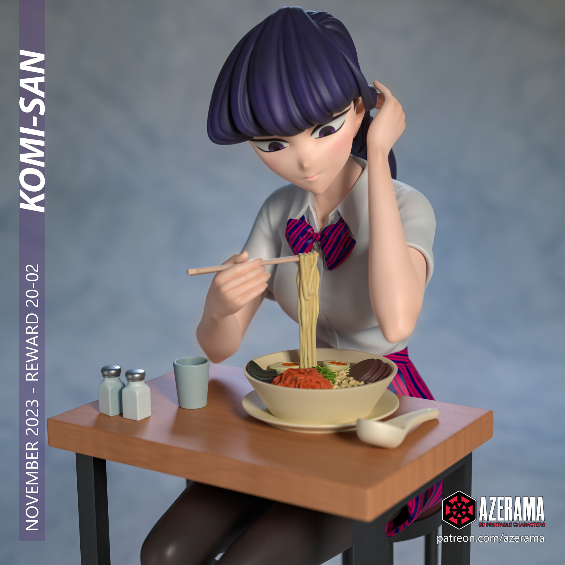 ArtStation - Komi-San for 3D Printing