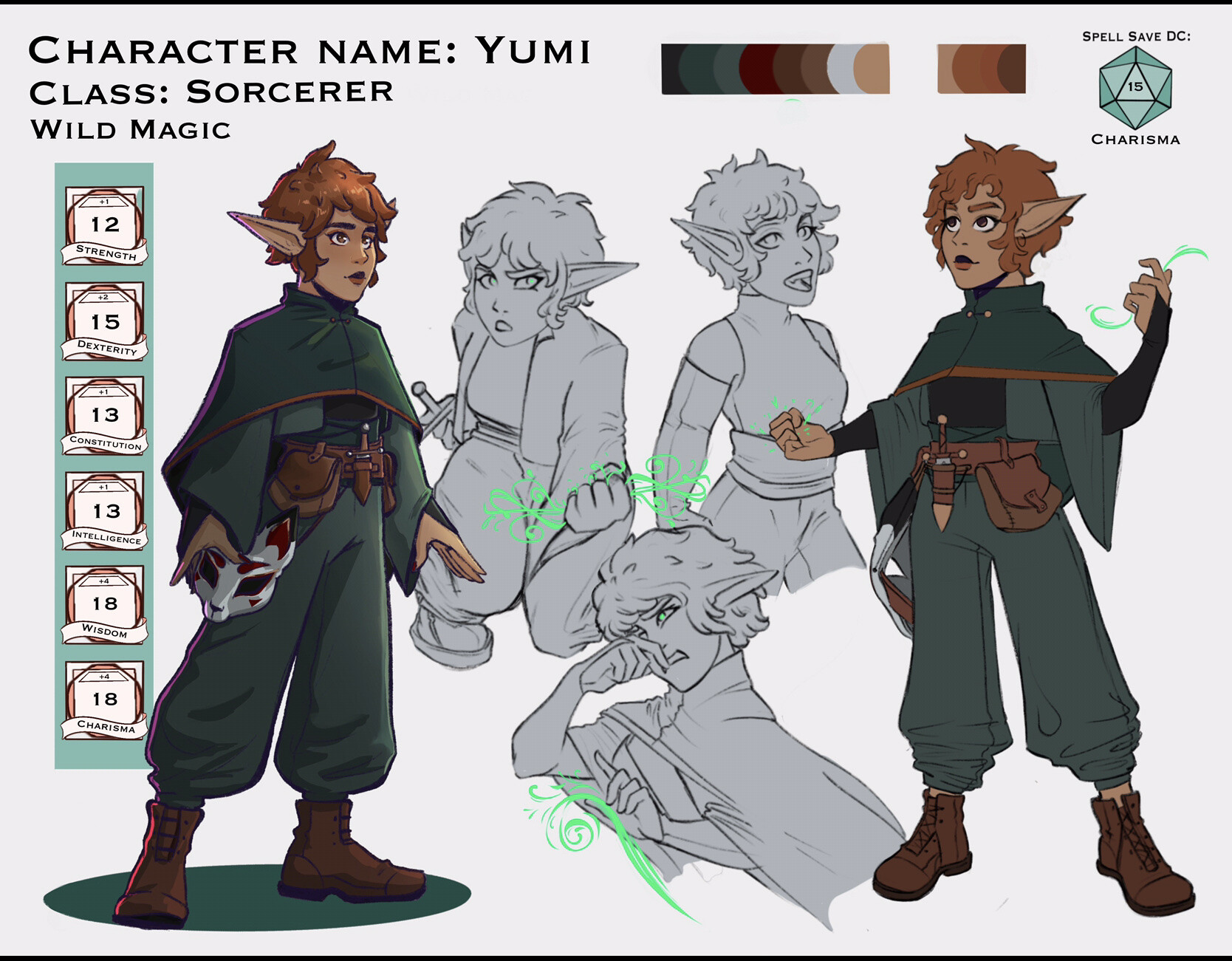 ArtStation - Yumi character spread