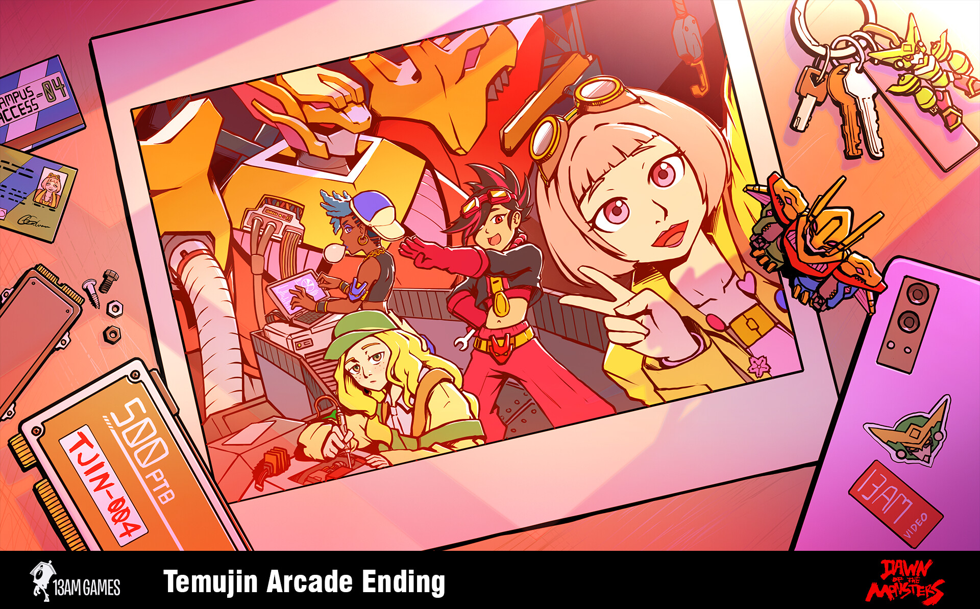 Van Lawrence Ching - Dawn of The Monsters: Arcade Mode Ending Illustrations