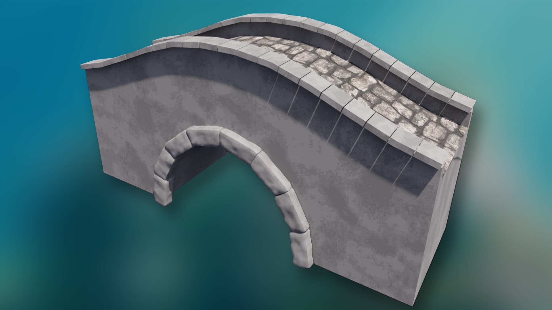 3D Tudor - Blender 4 Stone Geometry Node with Live UV Automatic Unwrapping