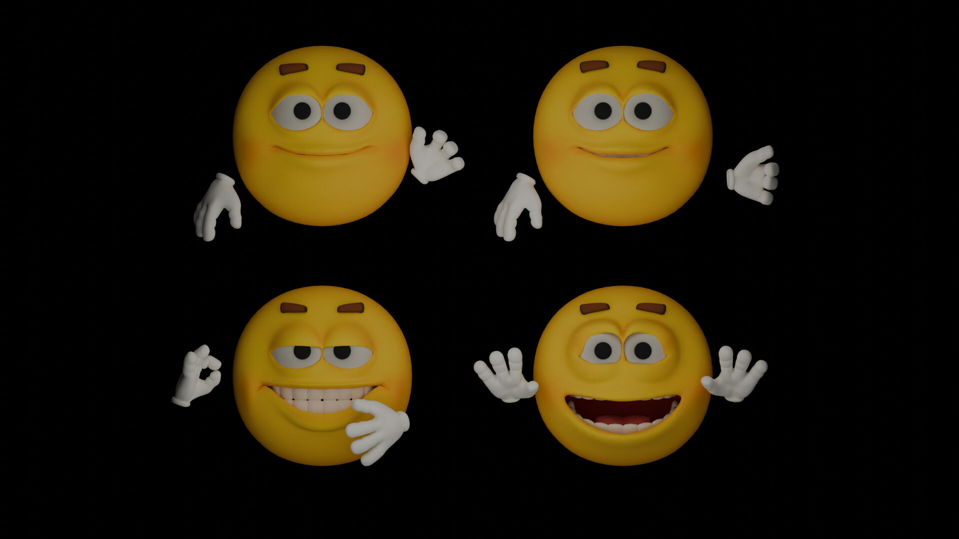 ArtStation - 3RD PAIR OF EMOJIS 3D MODELS