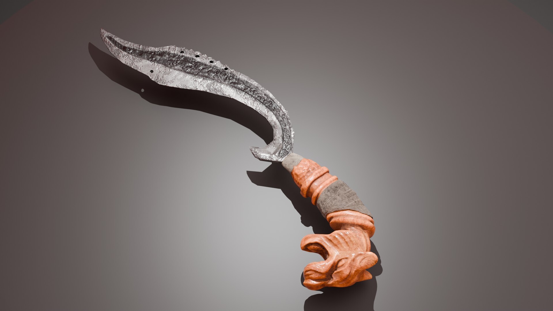 ArtStation - 3D Kujang Weapon From West Java Indonesia