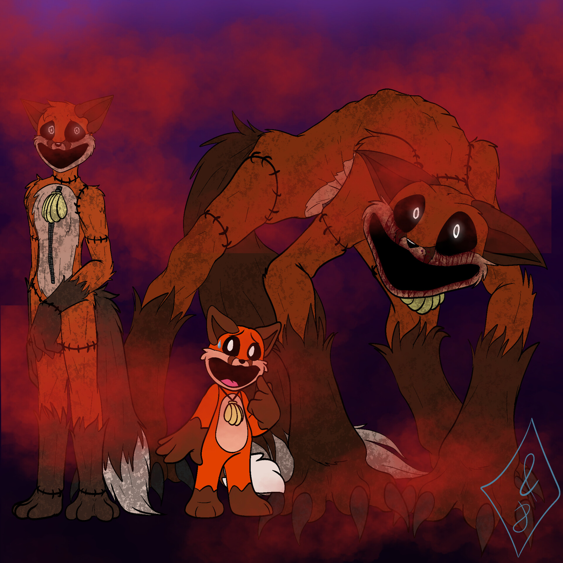 ArtStation - Vixey Vixen Poppy Playtime OC